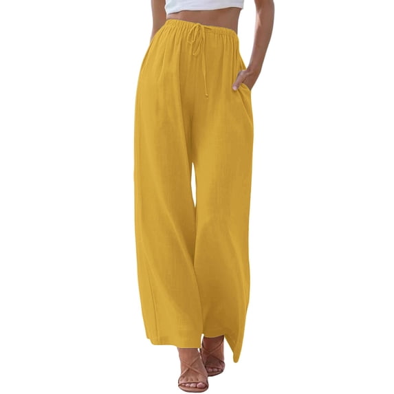 LEKODE Womens Linen Pants Running Pants Soft Pants Hiking Pants Plus ...