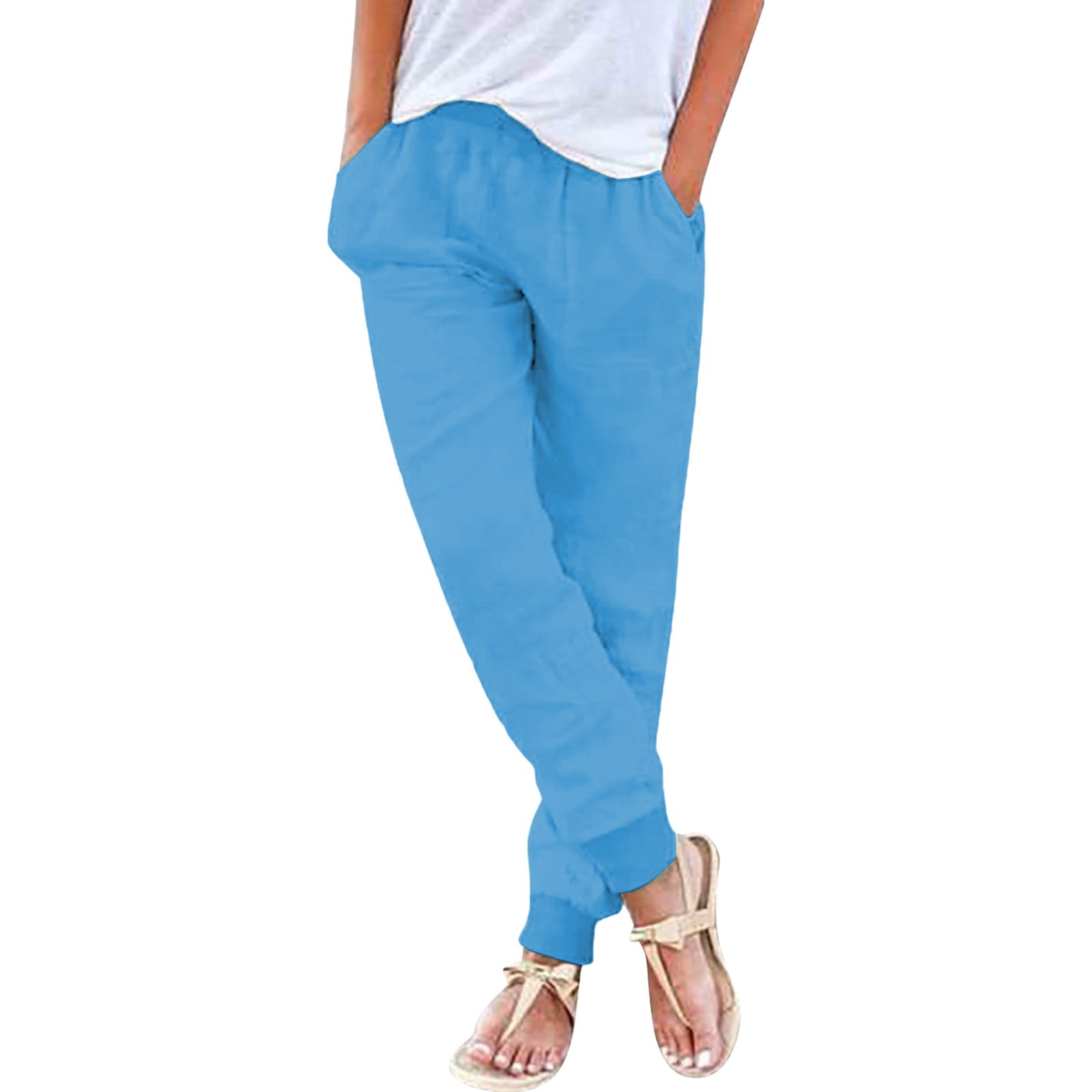 LEKODE Womens Linen Pants Travel Pants Women Spring Pants for Women ...