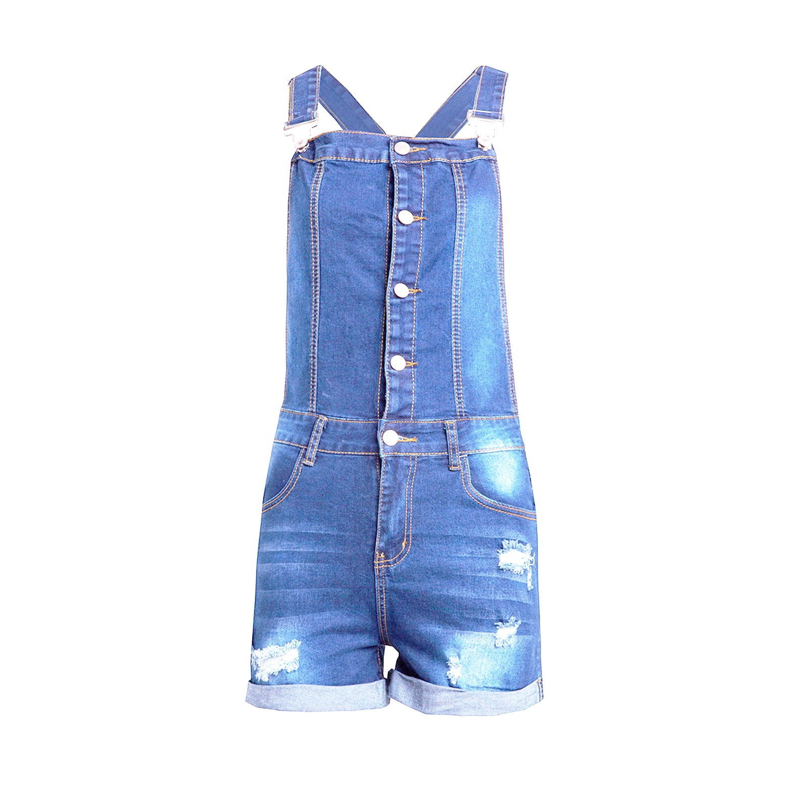 LEKODE rompers for women Denim Shorts Overalls romper shorts Overalls ...