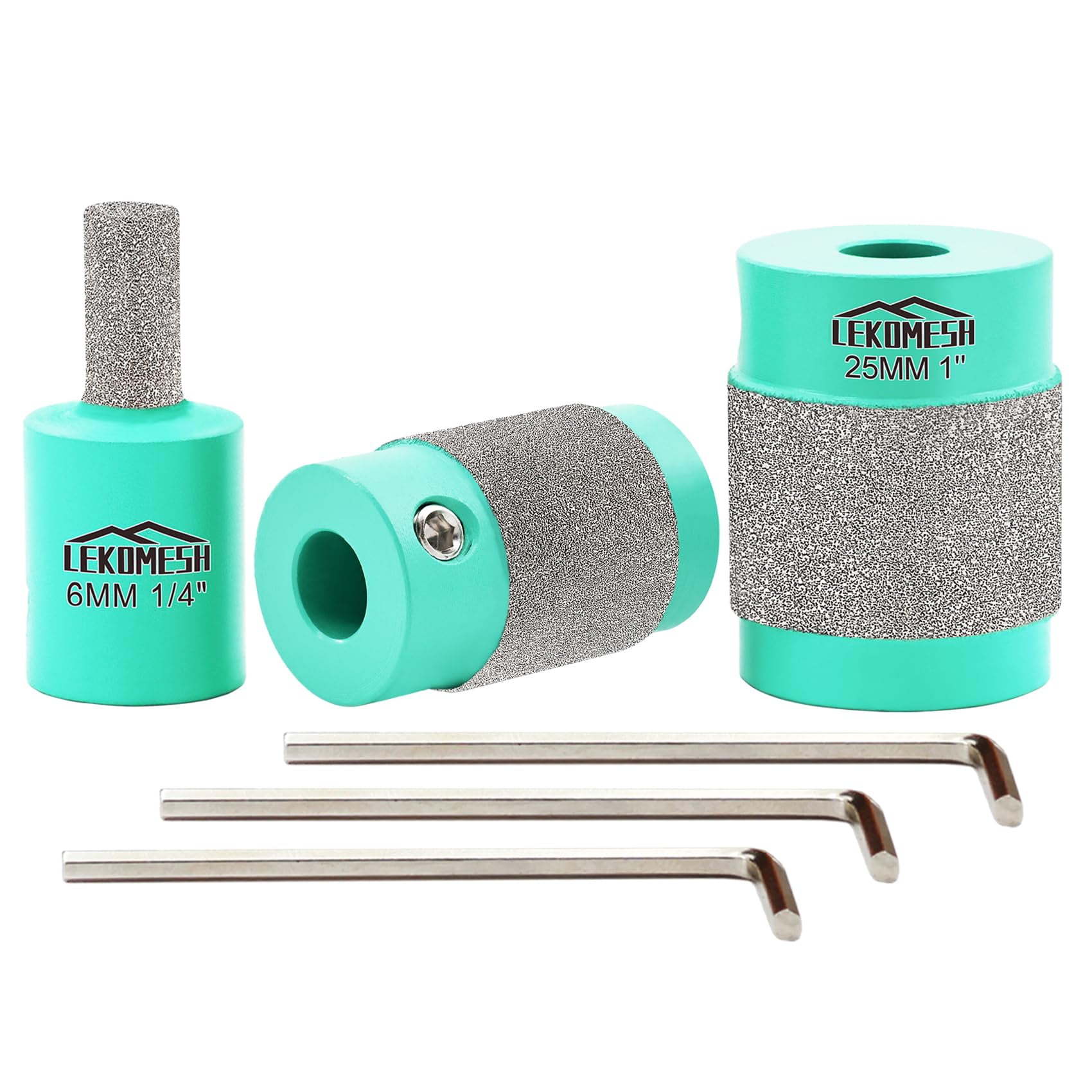 LEKOMESH Glass Diamond Grinder Bits - 1 3/4 1/4 Inch Stained Glass ...