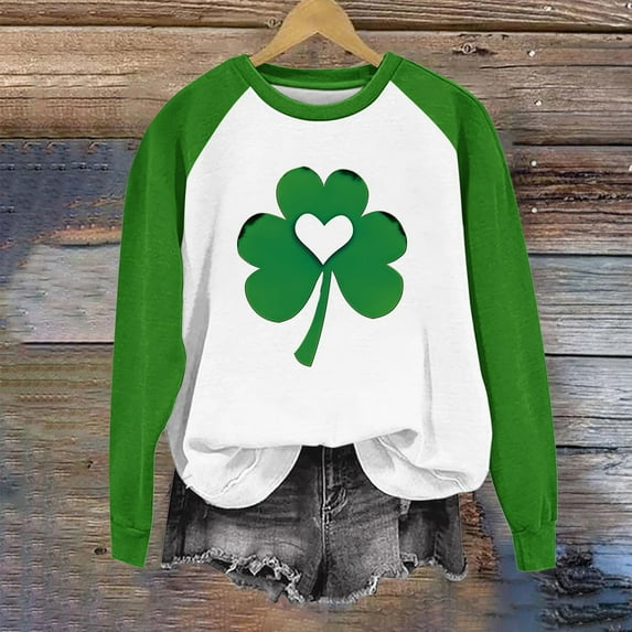 LEKWK Raglan Shirts for Women Color Block Sleeve Graphic Sweatshirts ...