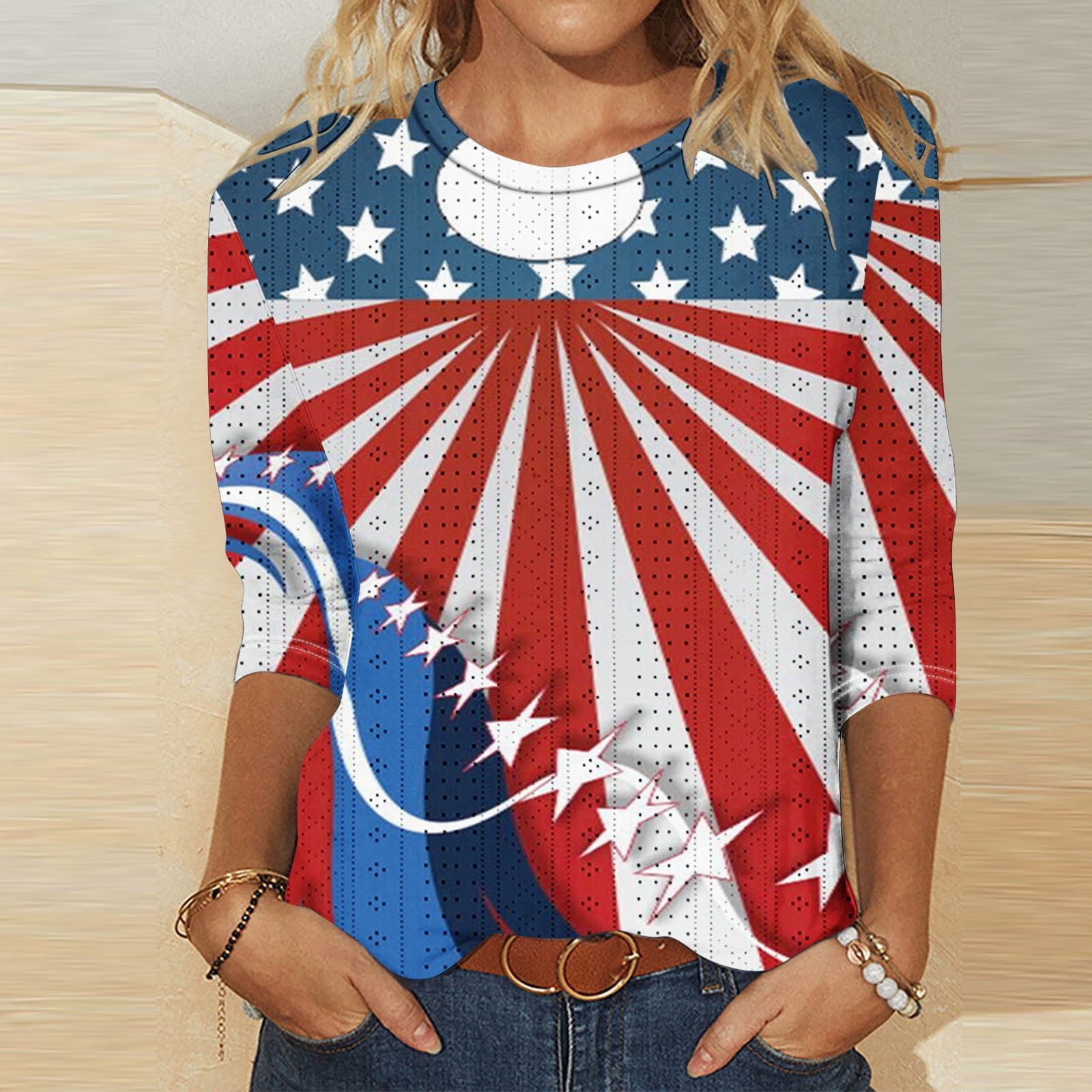 LEKWK Today's Deals 4th of July Tank Tops for Women Sexy Cute Summer Blouses for Women 2024 ...