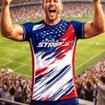 LEKWK USA Soccer Jersey for Men Fan Crewneck International Football ...