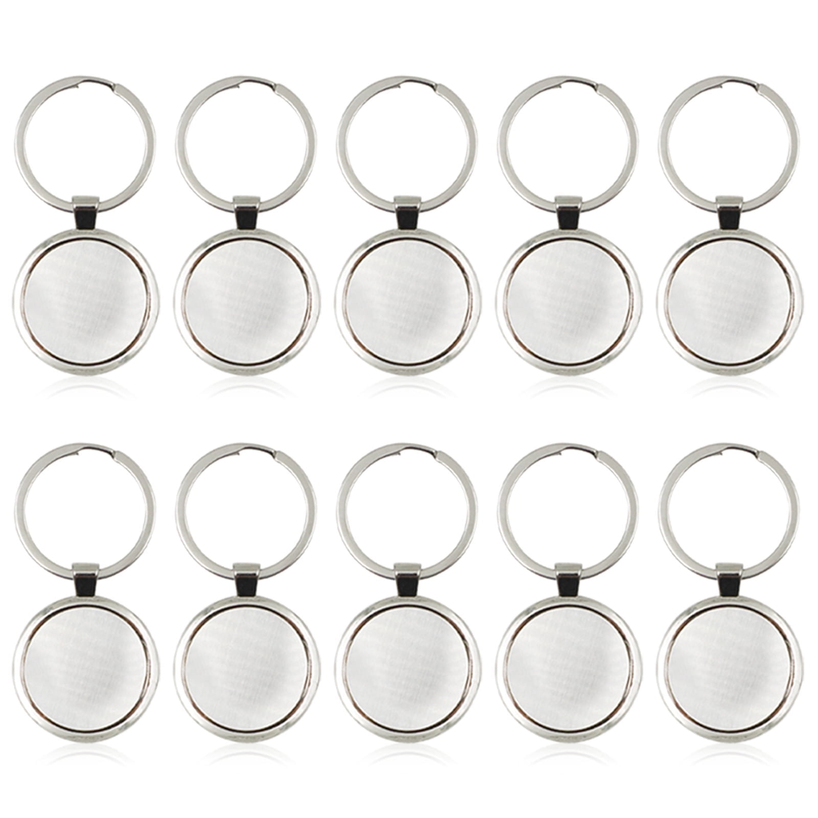 LELE LIFE 10Pcs Metal Tags Laser Engraving Blanks, Zinc Alloy Key Tags ...