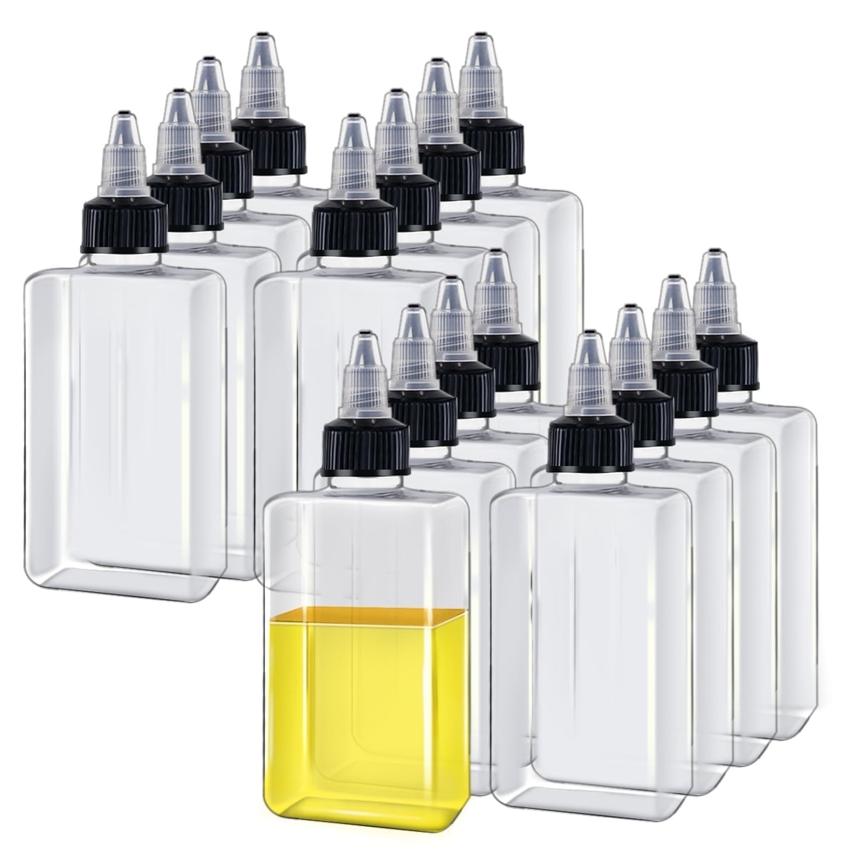LELE LIFE 16Pcs Small Oil Dispenser Bottles, 3.4oz Condiment Containers ...