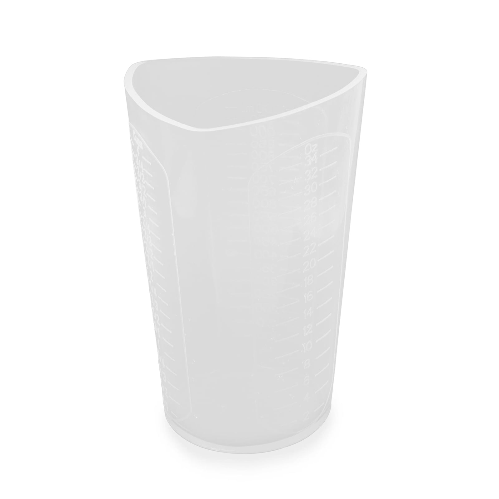 LELE LIFE 1Pc 1000ml Silicone Resin Measuring Cups, Thick Mixing ...