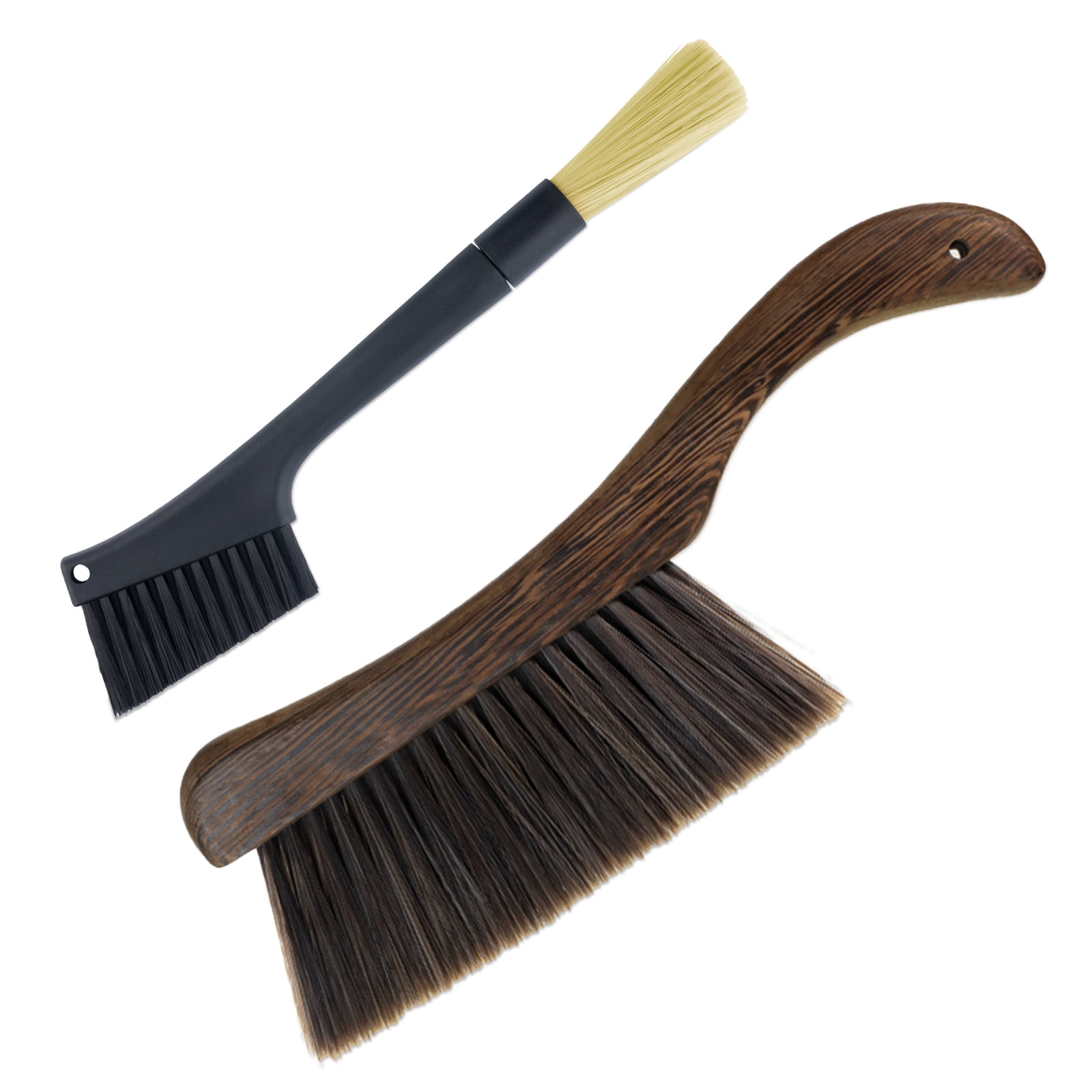 LELE LIFE 2 Pcs Coffee Grinder Brush and Hand Broom, Removable Espresso ...