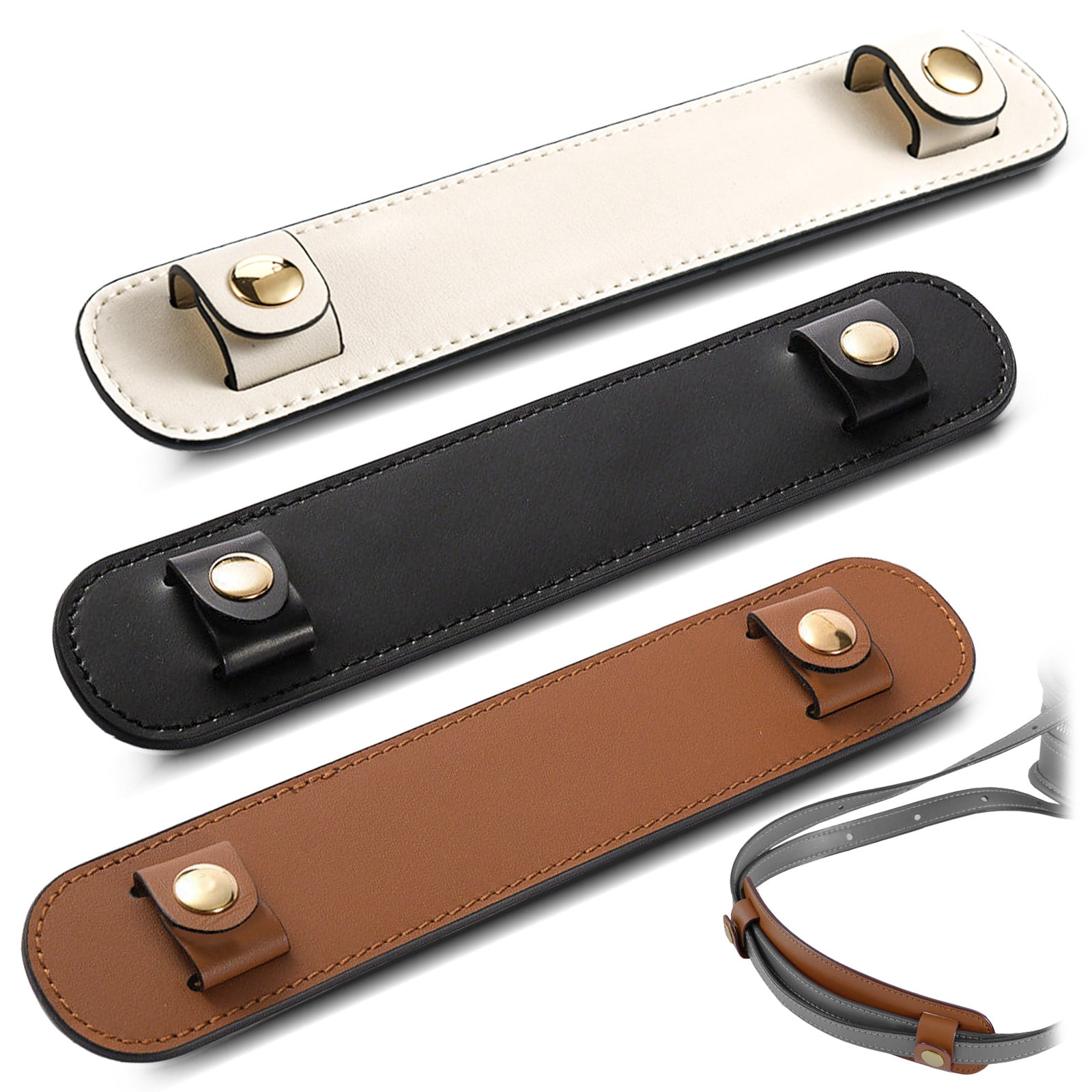 LELE LIFE 3Pack Removable Leather Shoulder Strap Pad Replacement ...