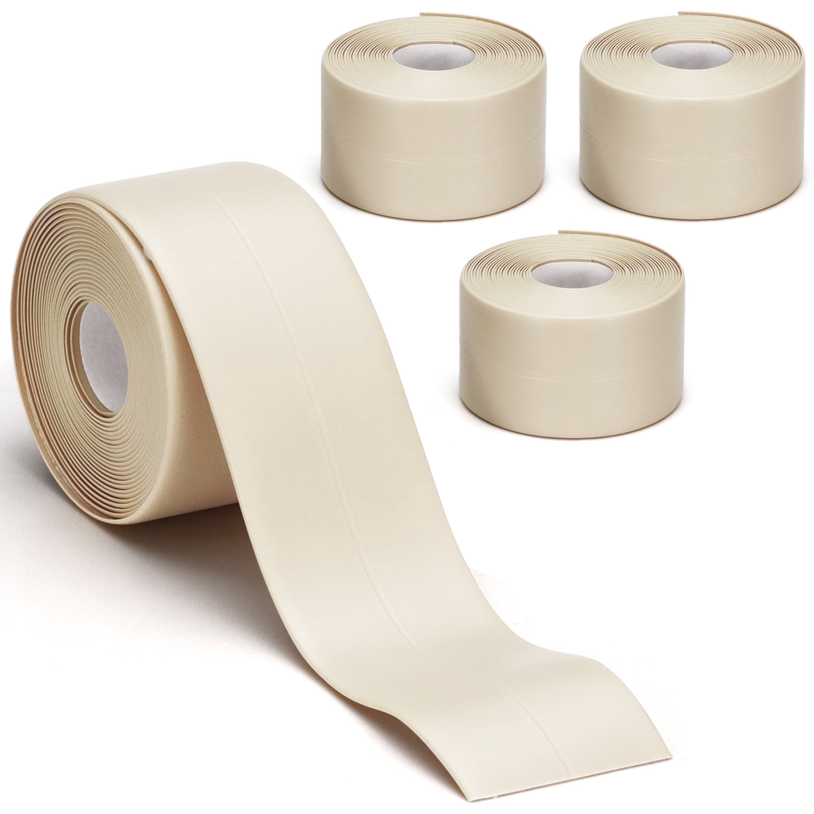 LELE LIFE 4 Rolls Caulk Tape Waterproof Self Adhesive, Toilet Strip ...