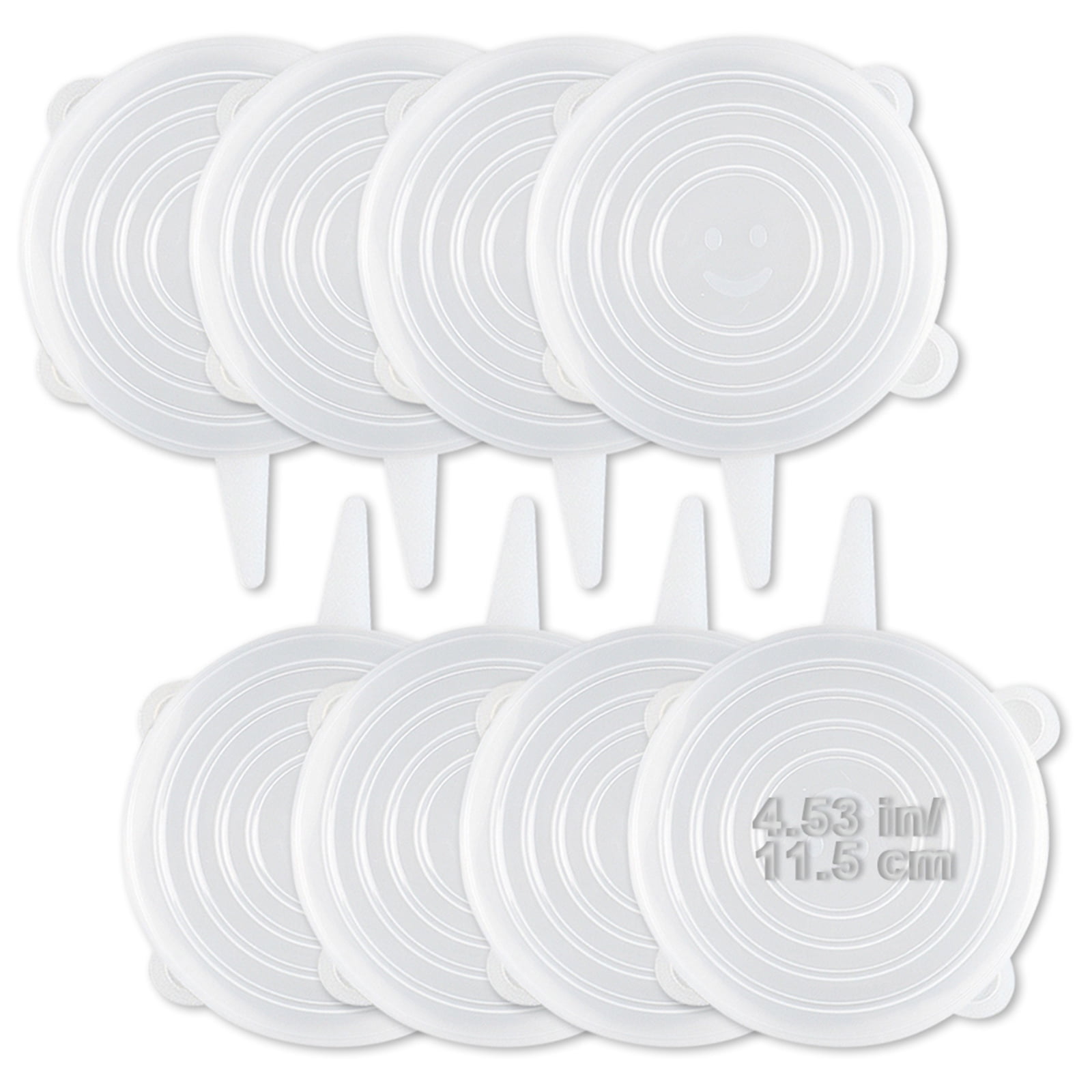 LELE LIFE 8 Pack Same Size Silicone Stretch Lids, Thicker Reusable ...