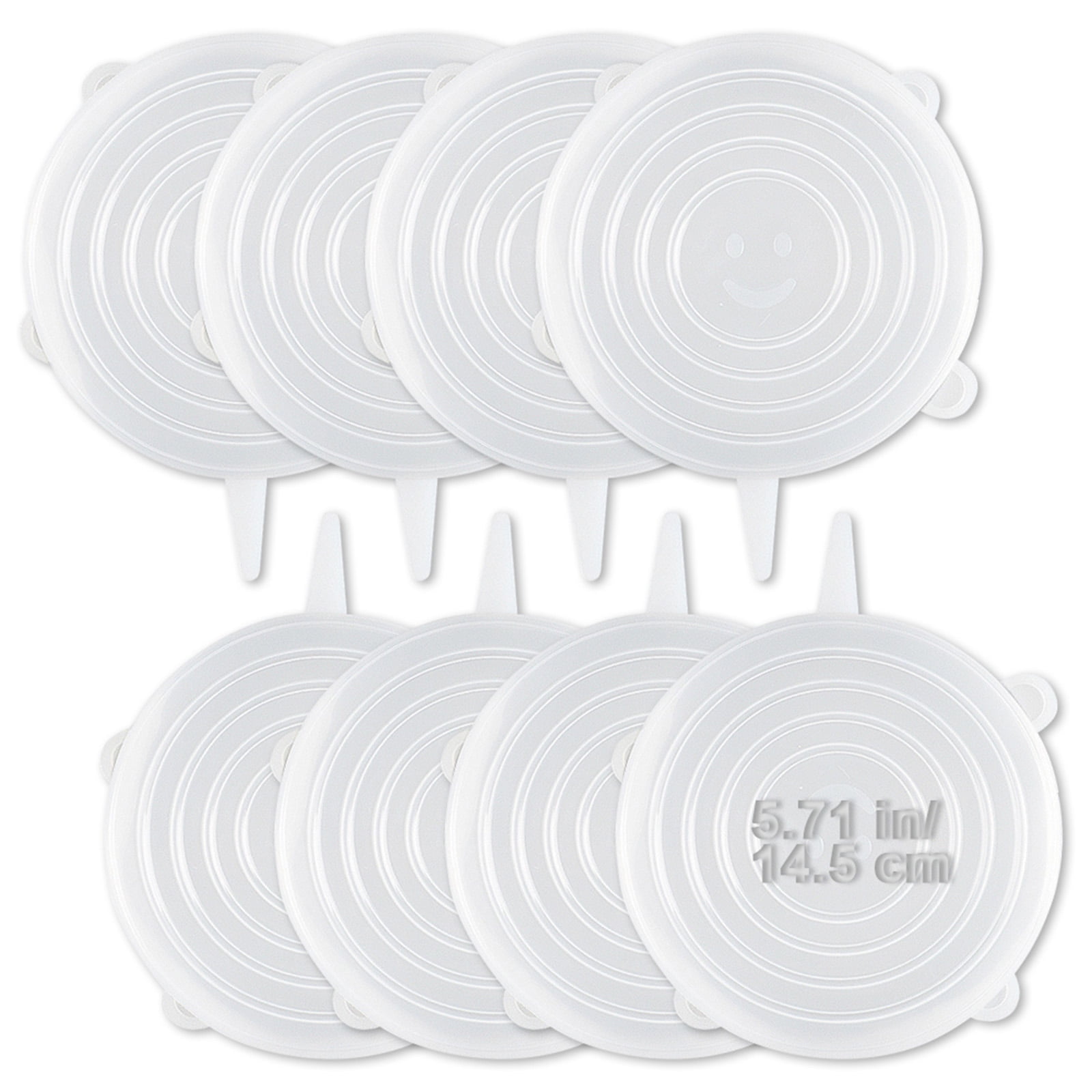 LELE LIFE 8 Pack Same Size Silicone Stretch Lids, Thicker Reusable ...