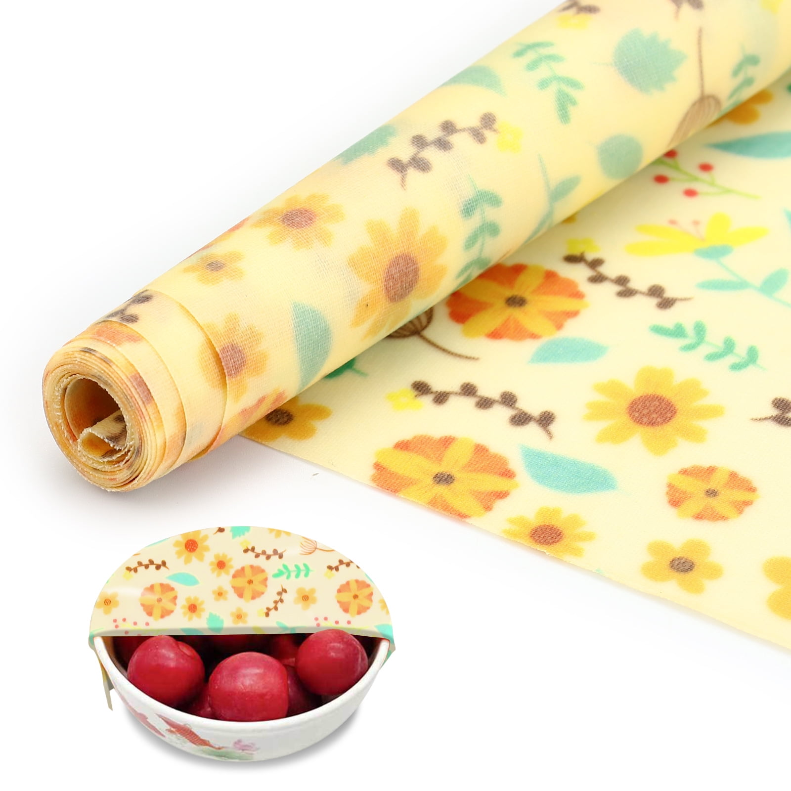 LELE LIFE Beeswax Wraps for Food, Large 39.4’’ x 13’’ Beeswax Wrap Roll ...