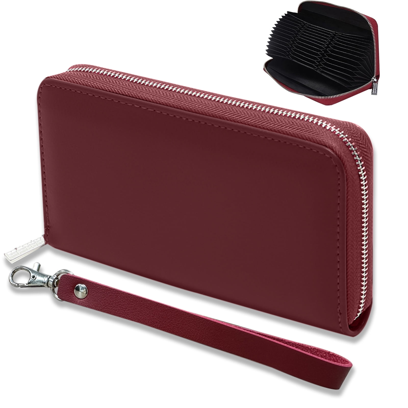 LELE LIFE Large Capacity Credit Card Wallet, 36 Card Slots - Leather ...