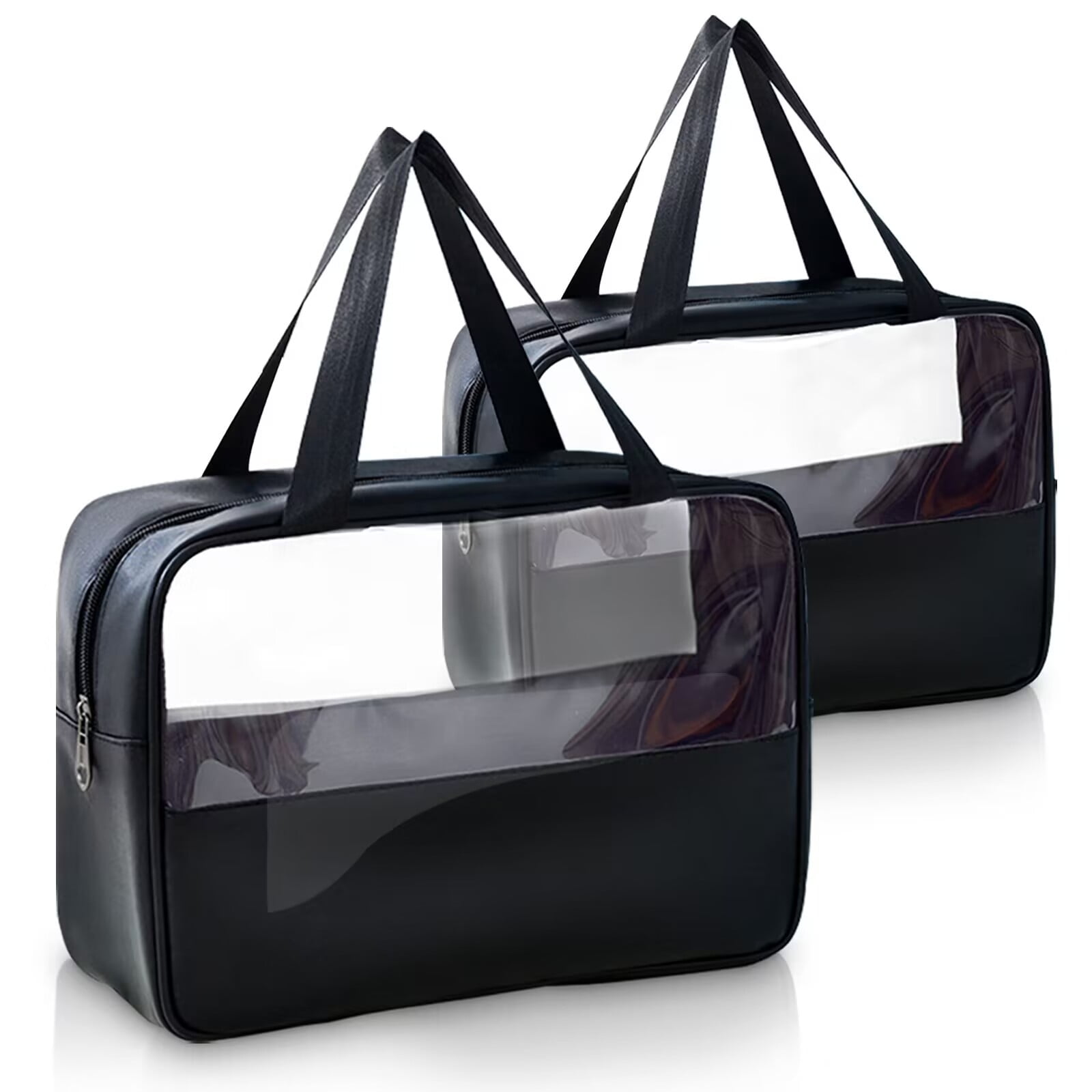 LELE LIFE Large Clear Toiletry Bags for Traveling, 2Pcs Waterproof ...