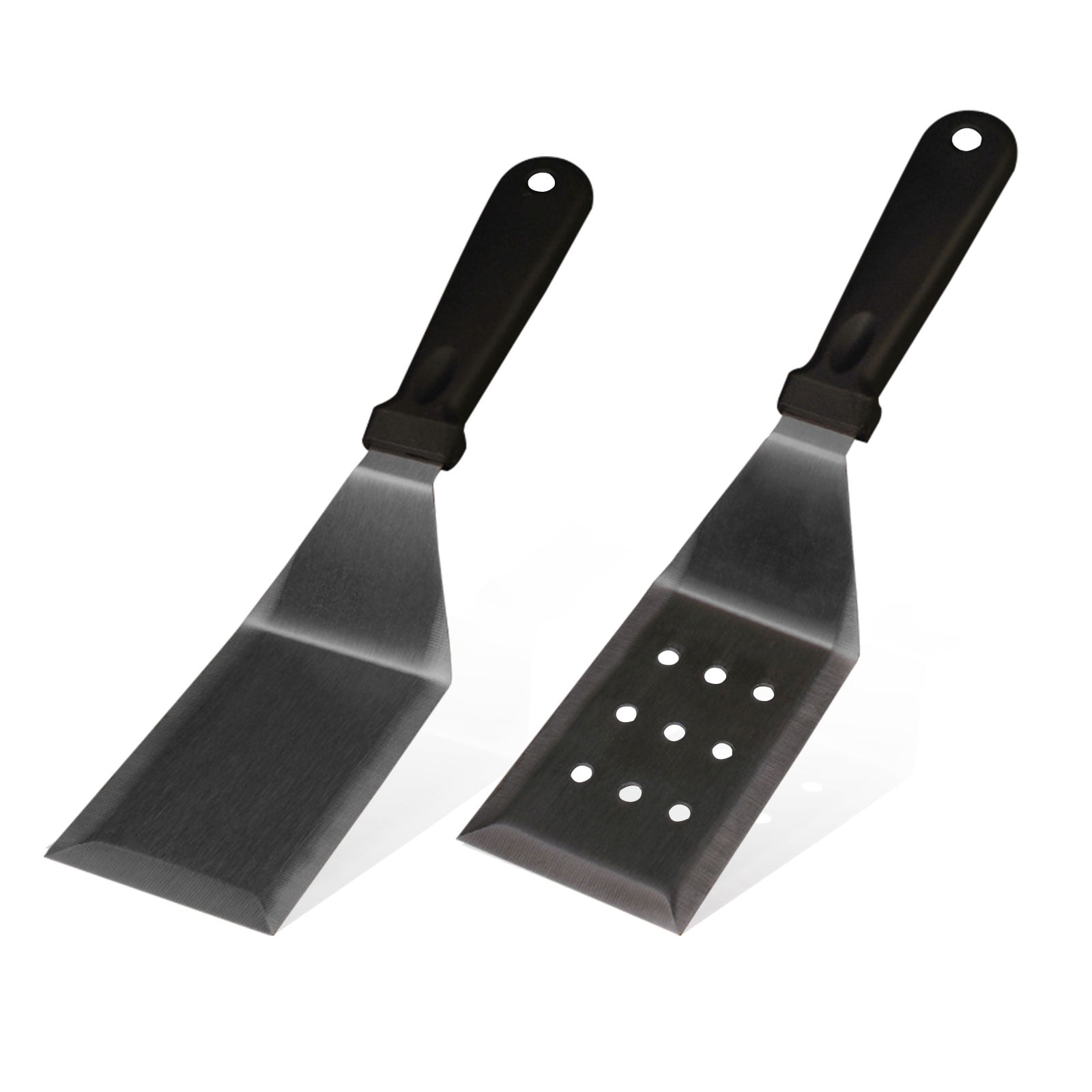 LELE LIFE Metal Spatula for Cooking Cast Iron, 2pcs Griddle Spatula ...