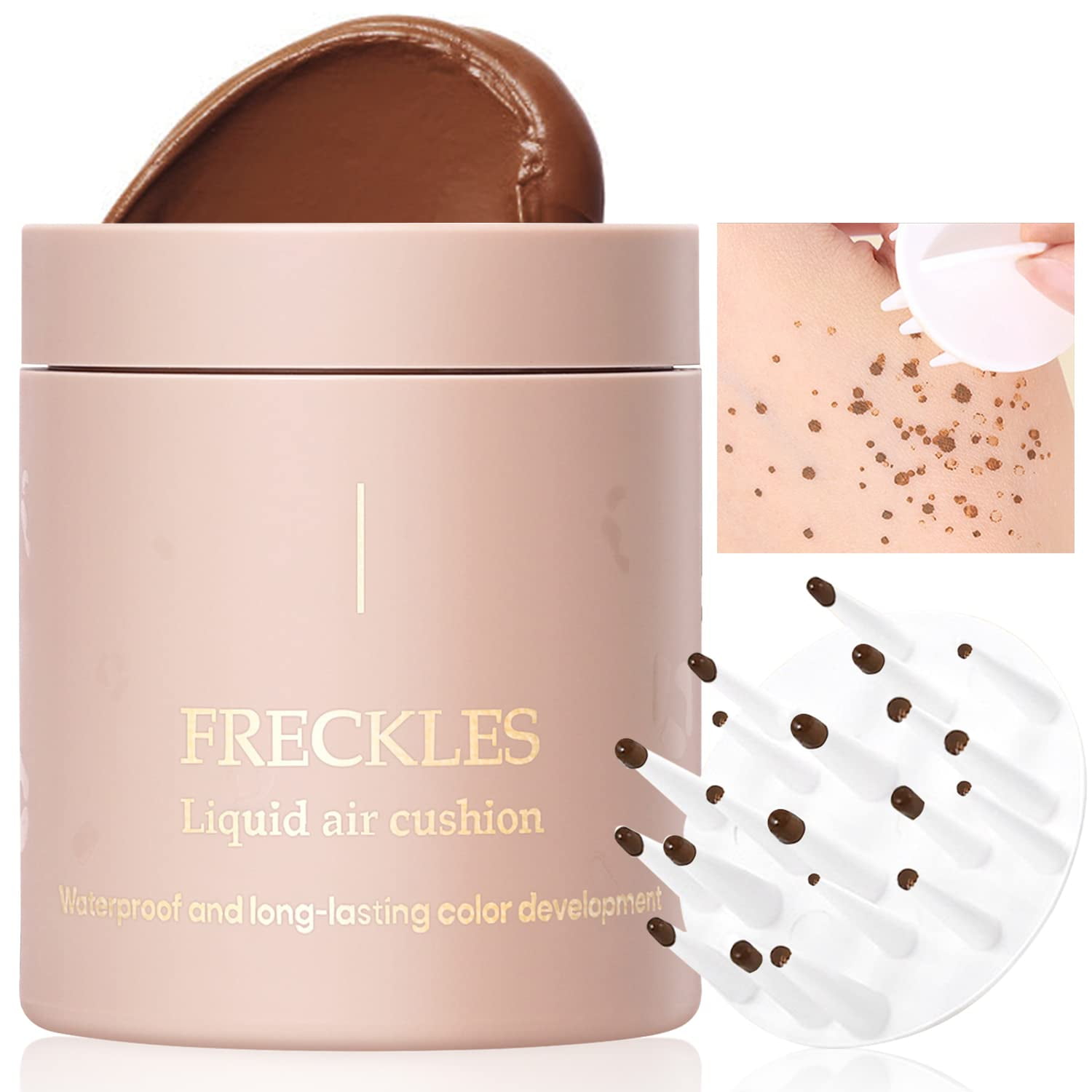 LELINKER Fake Freckles Stamp Pen, Liquid Freckle Pen, Waterproof Long ...