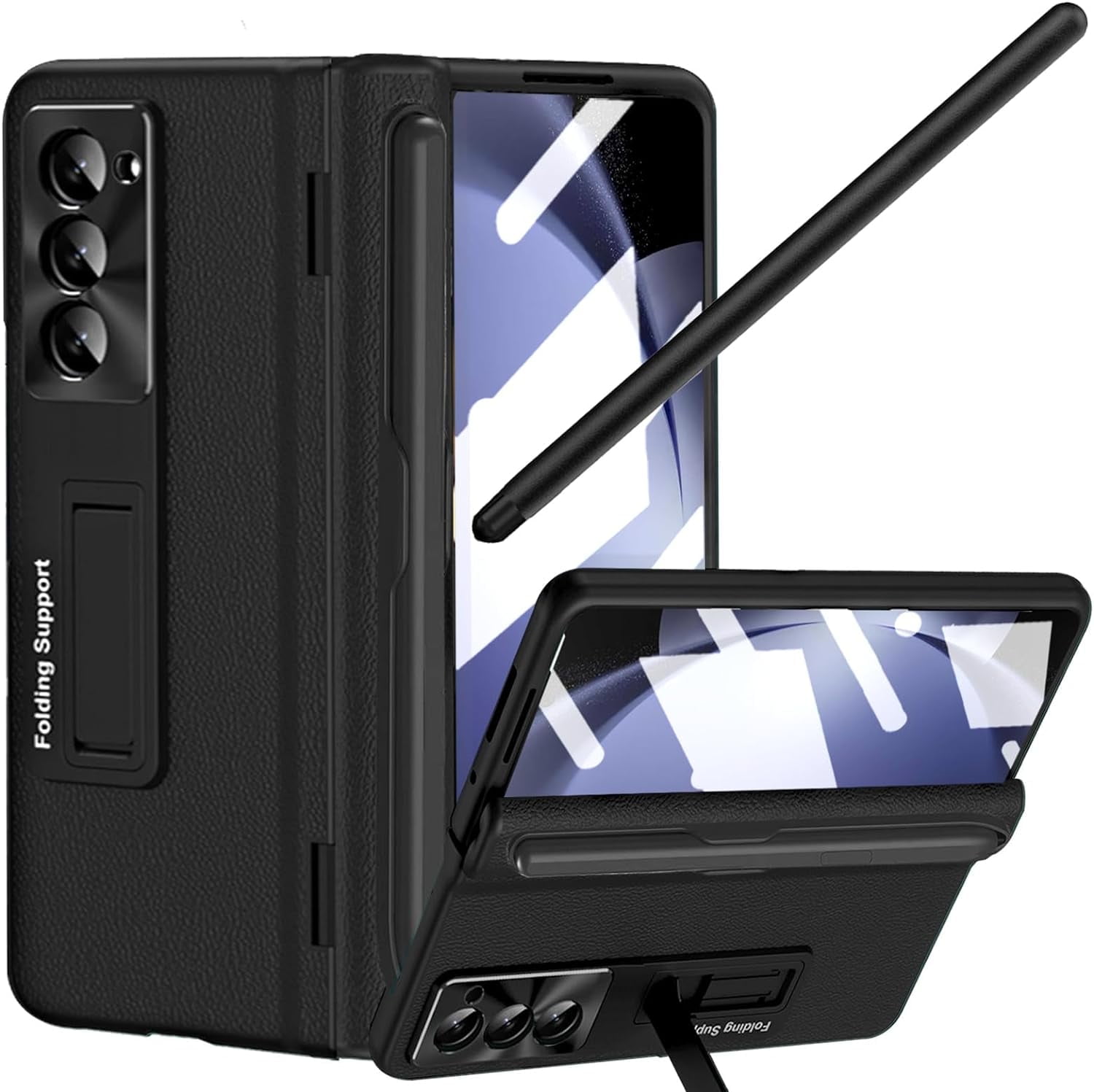 LELINKER for Samsung Galaxy Z Fold 6 Kickstand Case with S Pen & Pen ...