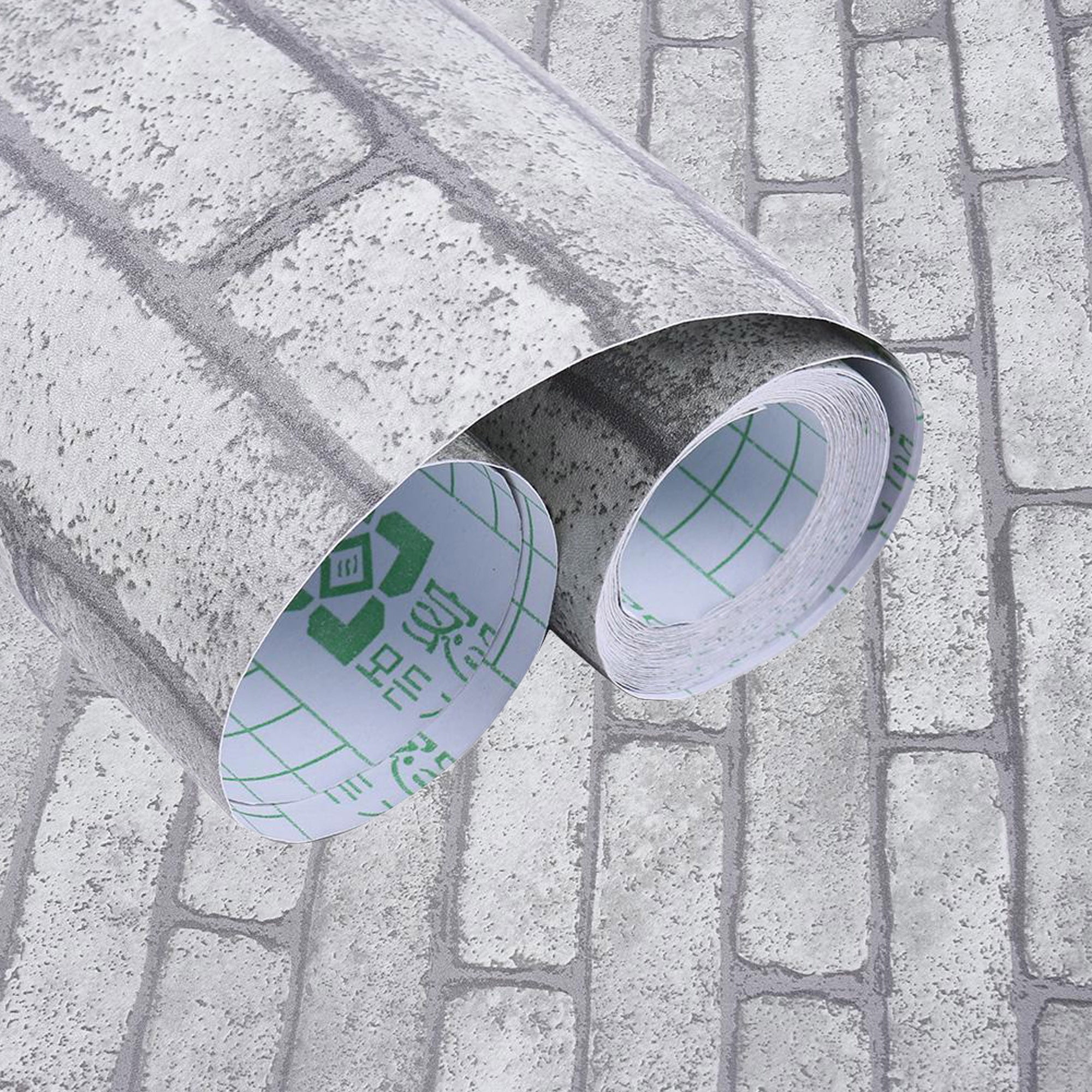 LELINTA 1M/ 5M/ 10M 3D Roll Natural Embossed Brick Wallpaper Modern ...