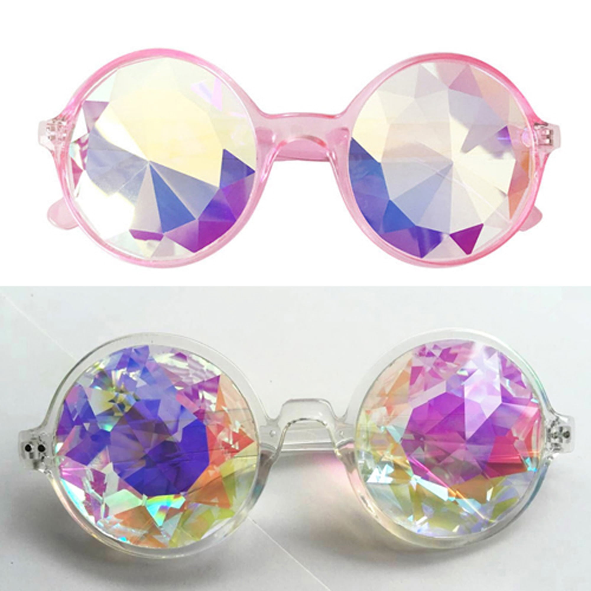 LELINTA 2Packs Goggles Rainbow Kaleidoscope Goggles Prism Diffraction ...