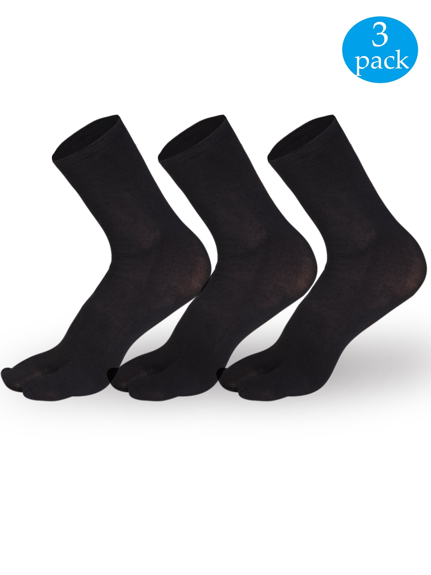 LELINTA 3 Pairs Unisex Flip Flop Sandal Split Toe Socks Tabi Geta Socks ...