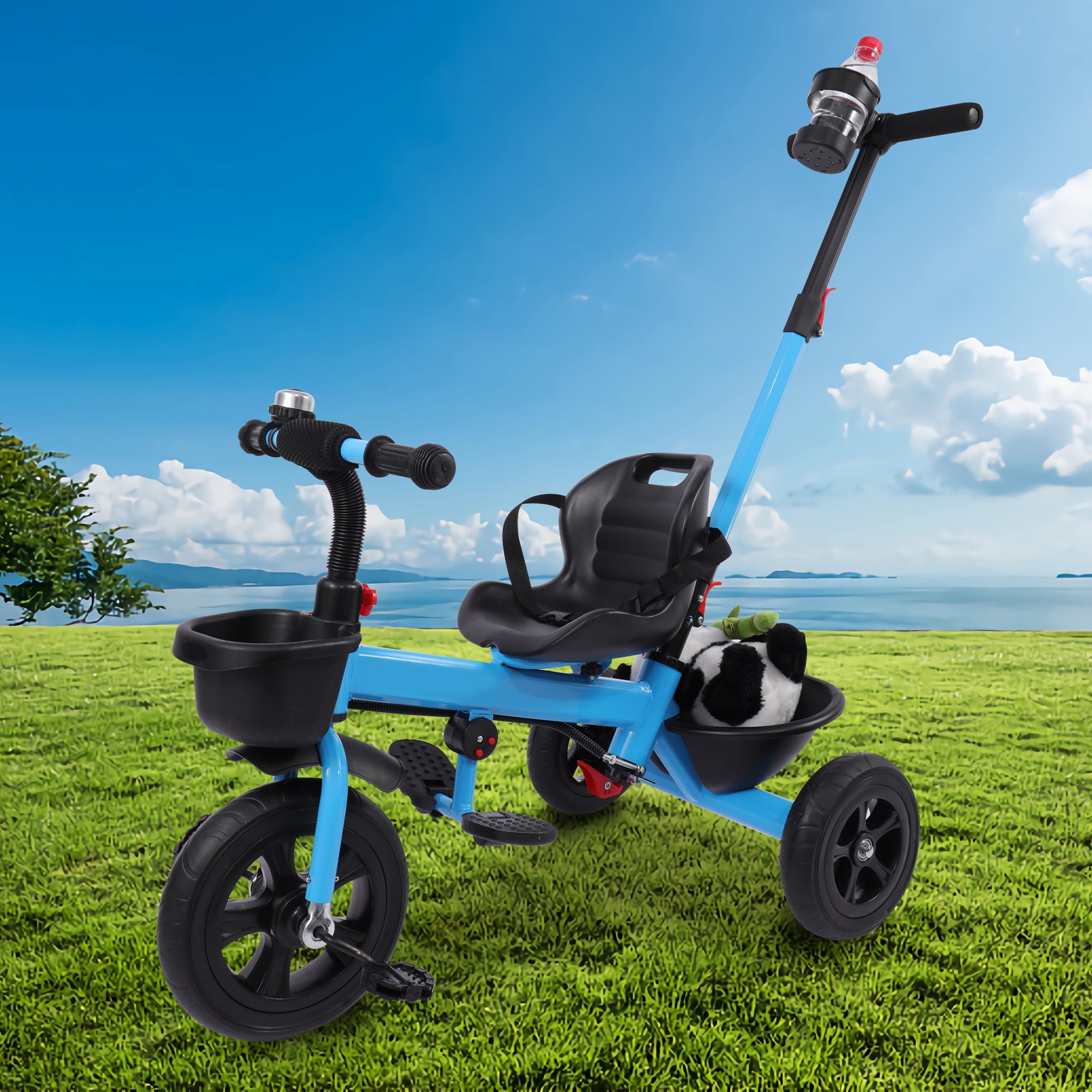 LELINTA 3 in 1 Toddler Tricycles for 1-3 Year Olds Boys Girls Toy, Baby ...