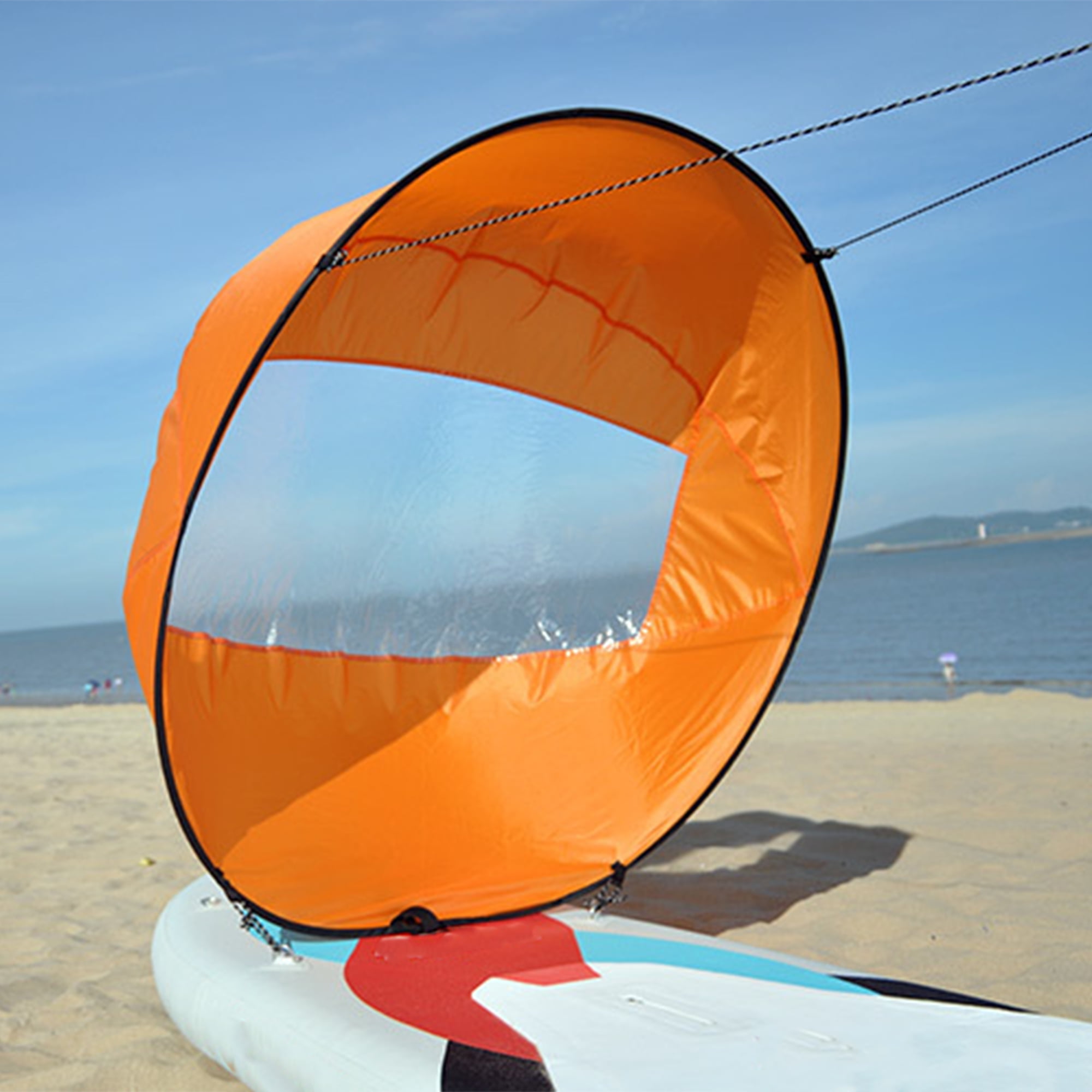 LELINTA 42 inches Downwind Wind Sail Kit Kayak Wind Sail Kayak Paddle ...