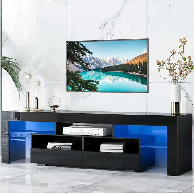 LELINTA 63INCH LED TV Stand Modern TV Cabinet with Drawers Storage ...
