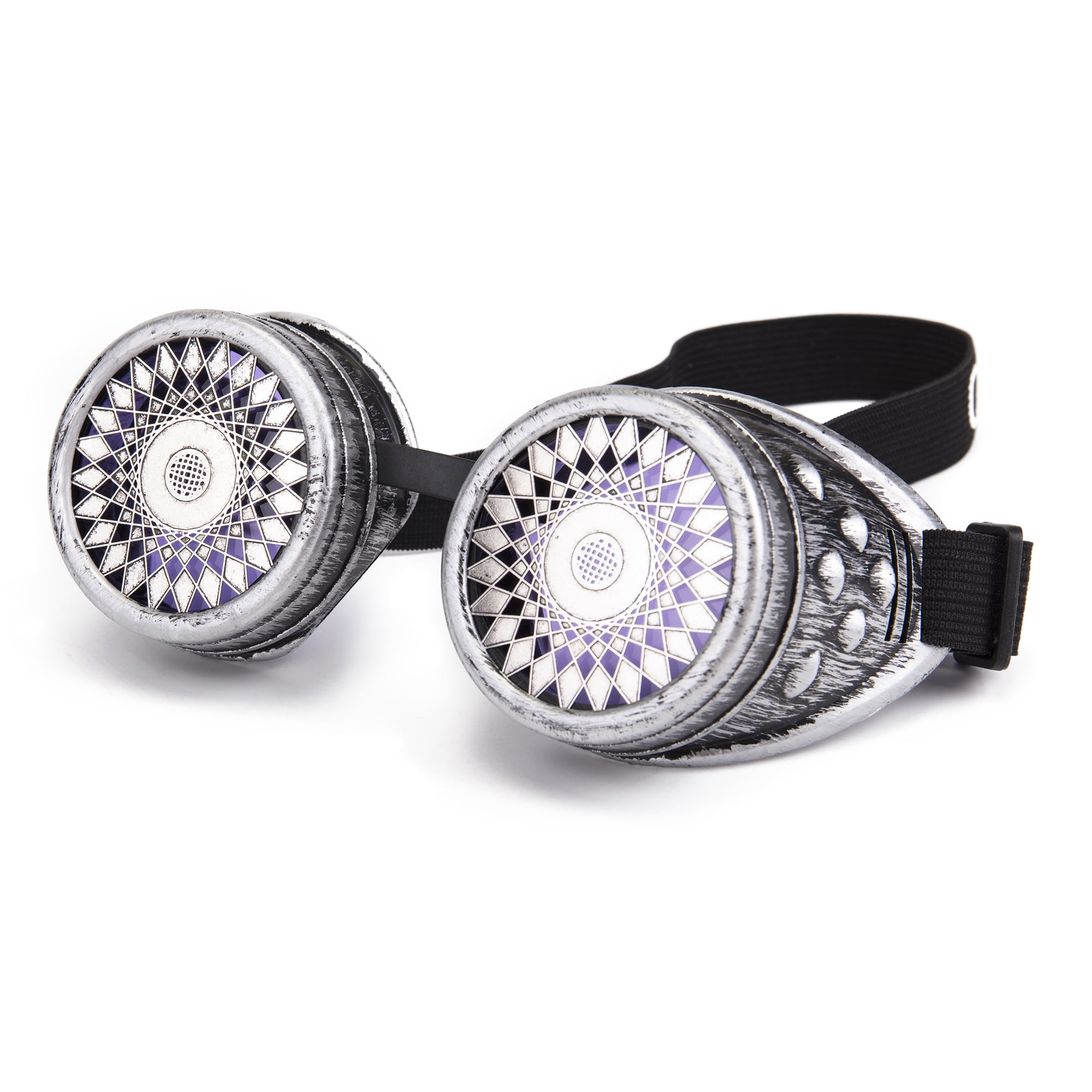 LELINTA Barbed Wire Led Light Steampunk Goggles Rainbow Kaleidoscope ...