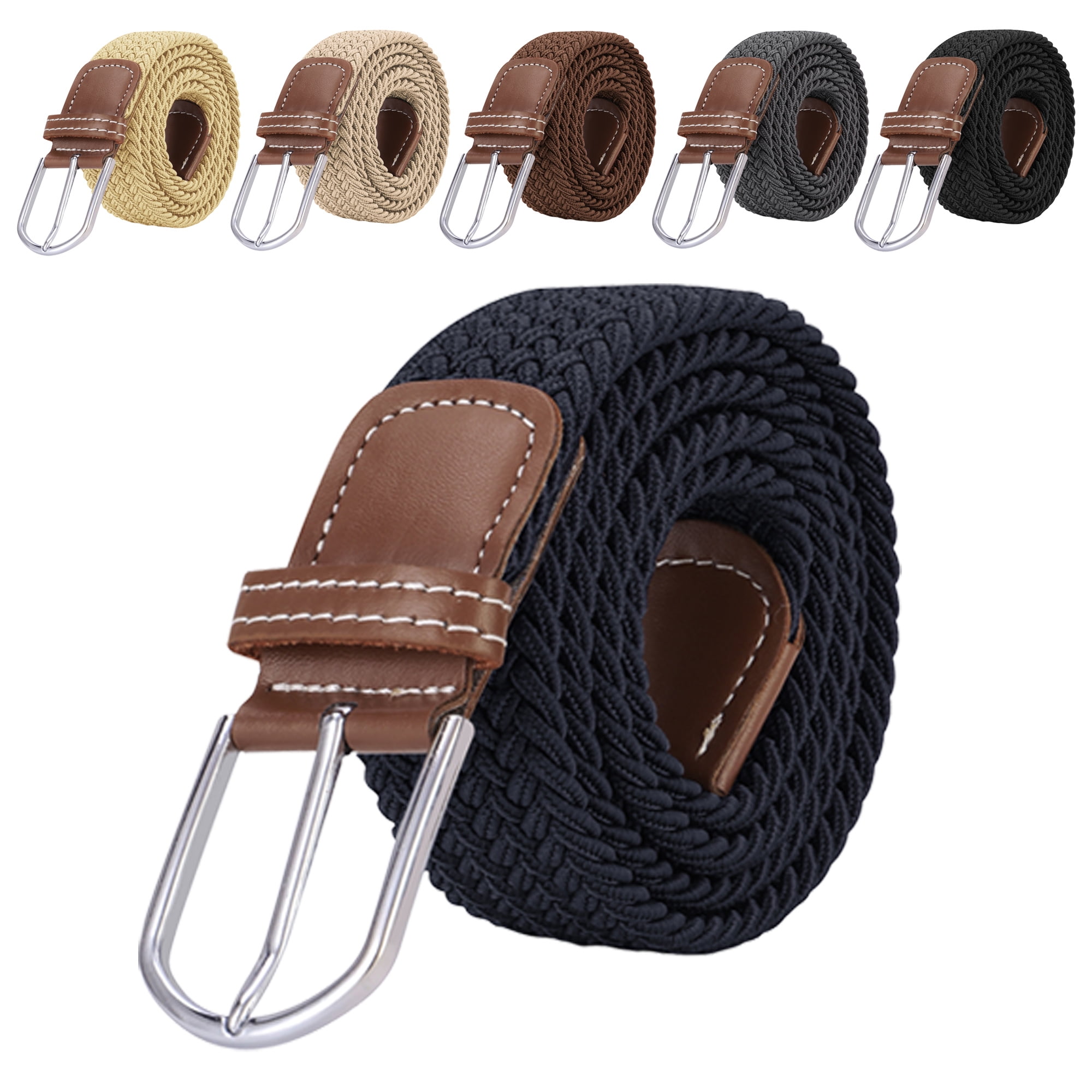 LELINTA Belt for Men Women, Mens Stretch Braided Web Belt Elastic for ...