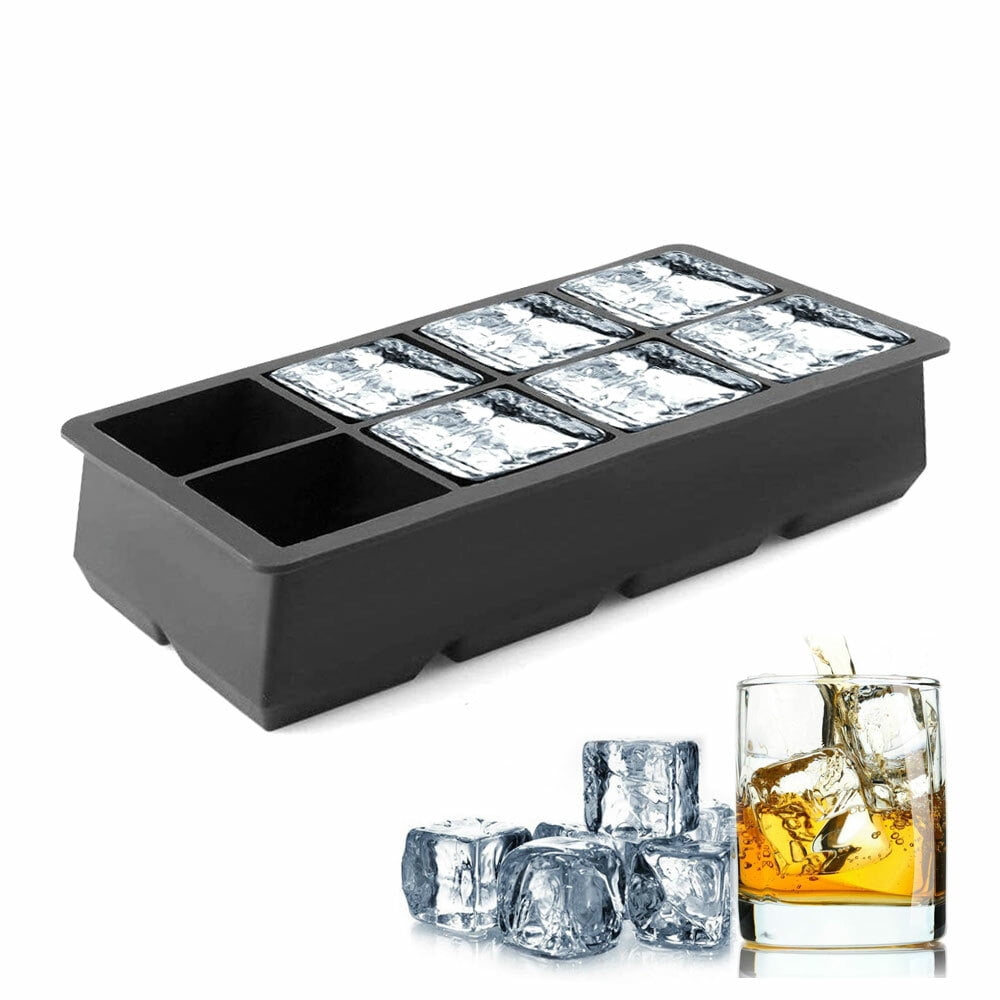 LELINTA Silicone Ice Maker Easy-Release Silicone & Flexible 8-Ice Cube ...