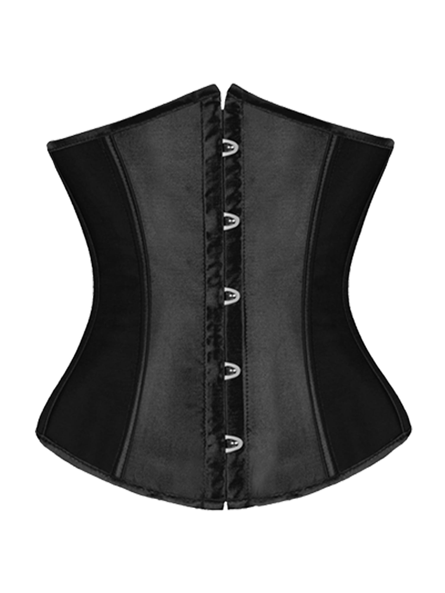 LELINTA Black Bustiers Corsets Woman Sexy Satin Corset Uverbust Plus ...