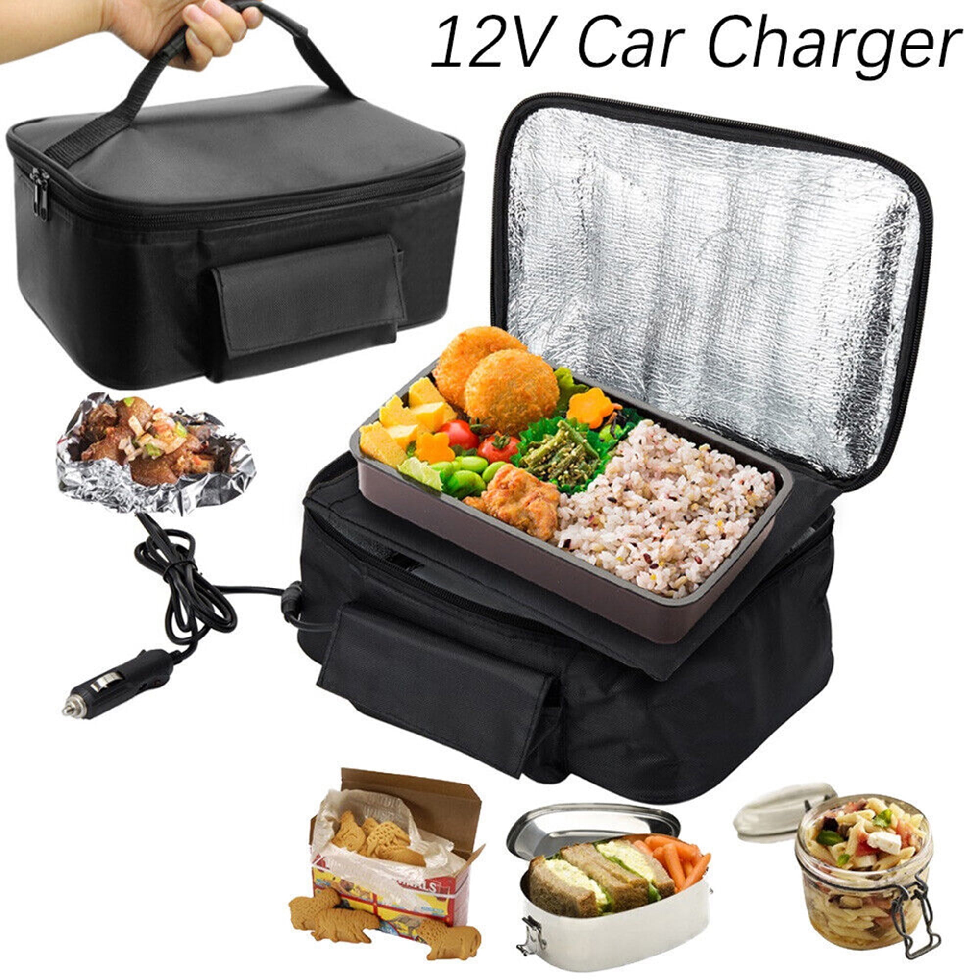 LELINTA Car Food Warmer 12V Electric Food Warmer Portable Lunch Box Bag ...