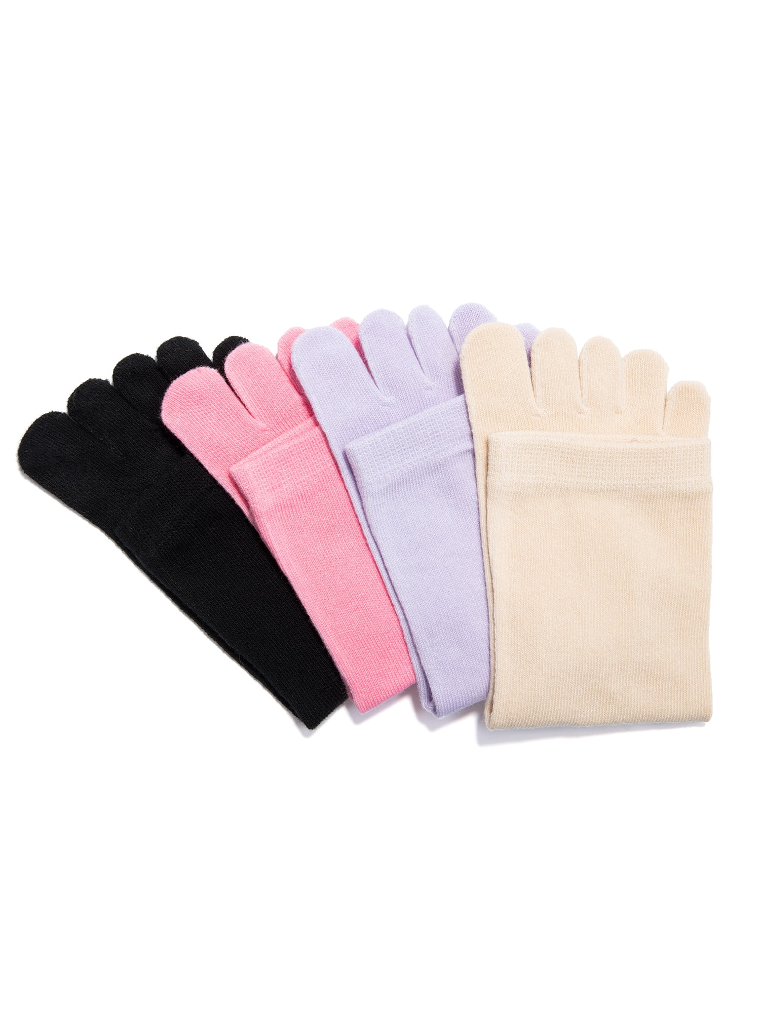 Lelinta Cotton Toe Socks for Women, High Cut, Anti Odor, Yoga, Fitness ...