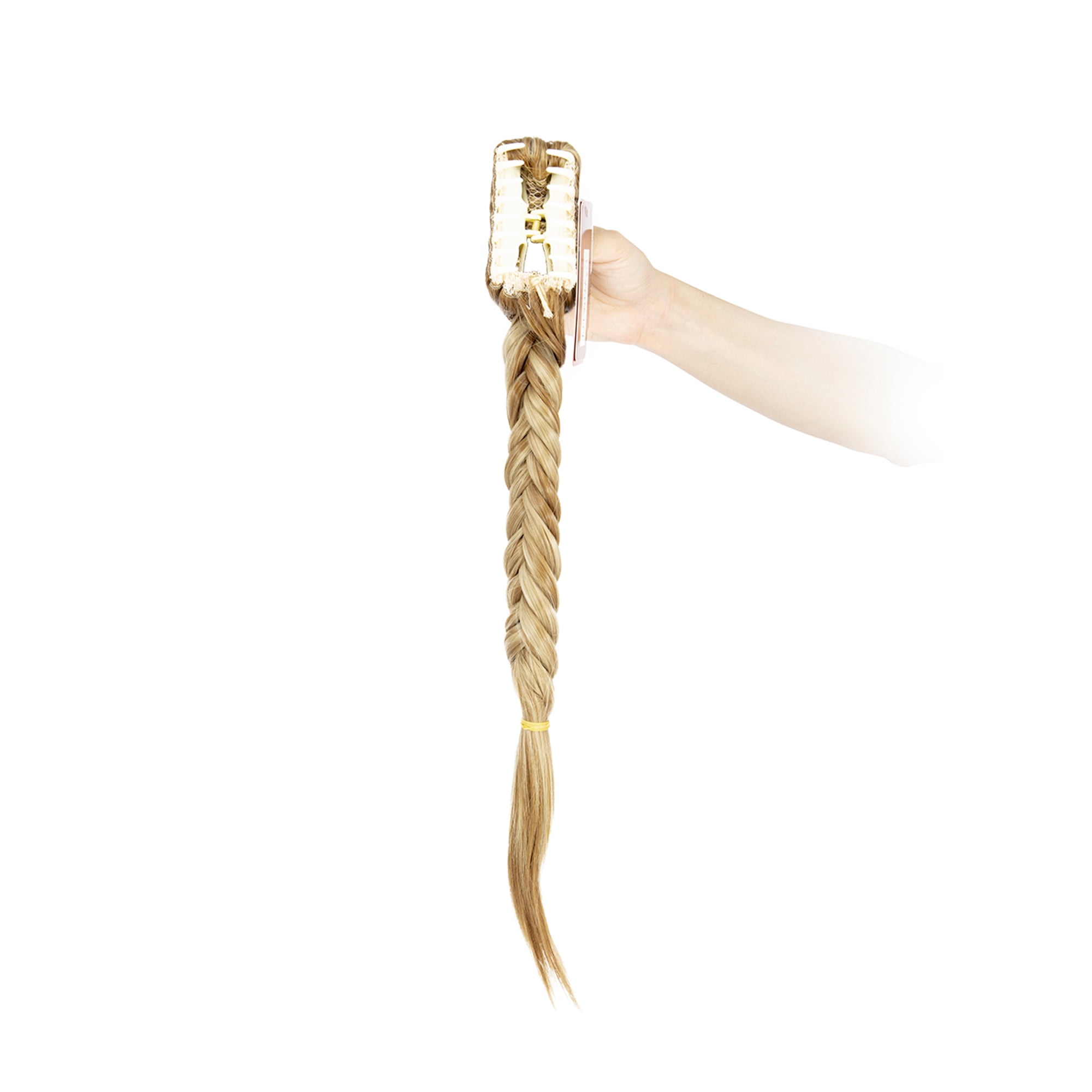 LELINTA Fishtail Braid Ponytail Extension Clip in/on Hair Chignon Braid ...