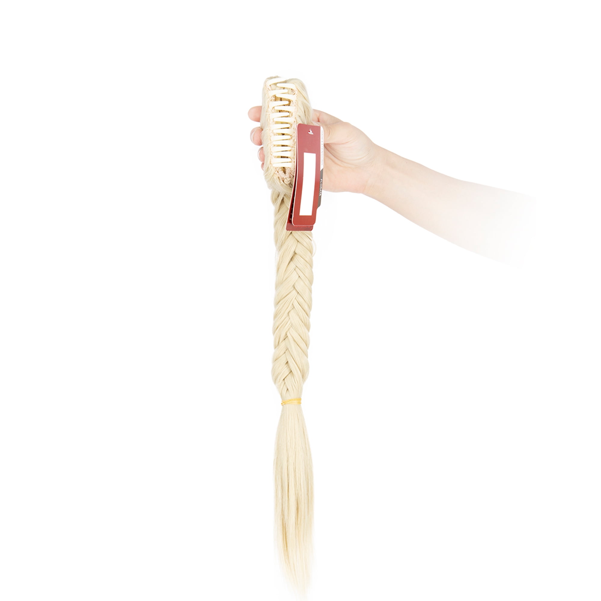 LELINTA Fishtail Braid Ponytail Extension Clip in/on Hair Chignon Braid ...