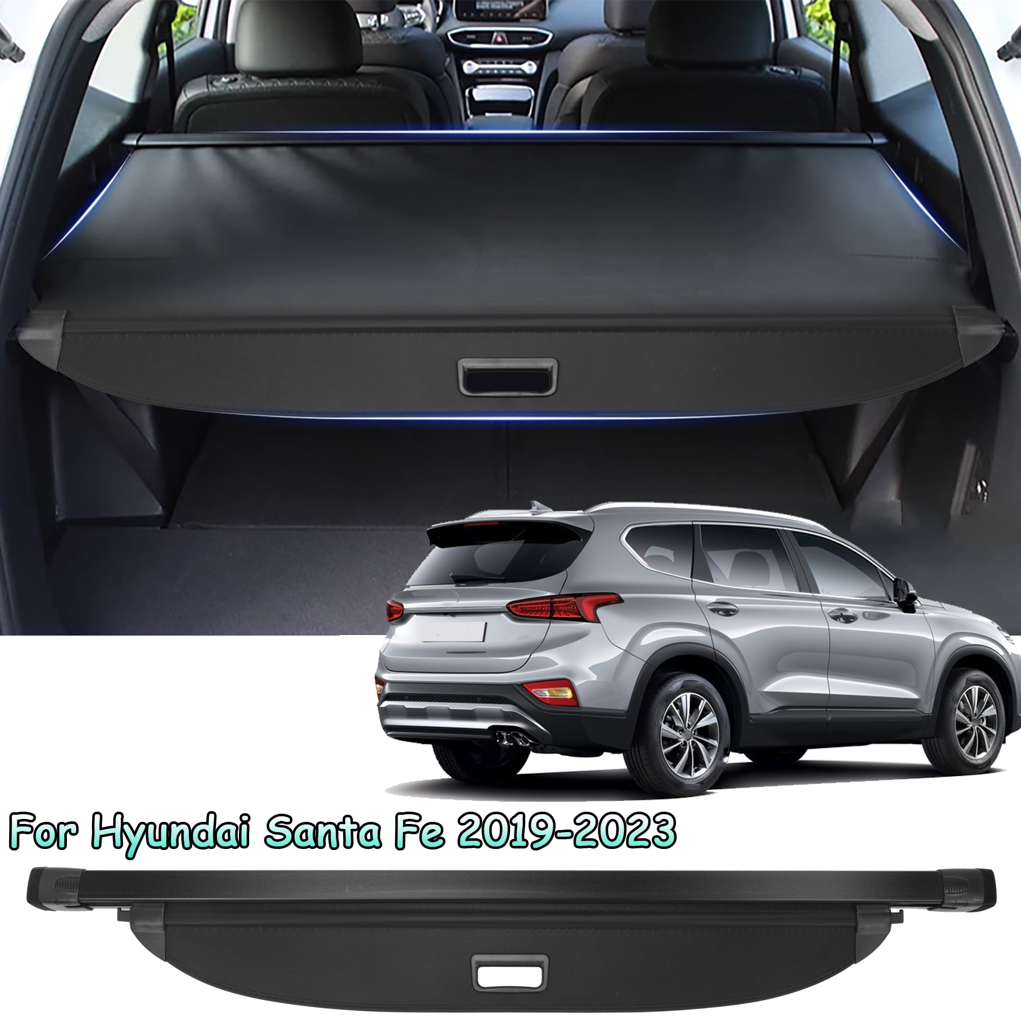 LELINTA For Hyundai Santa Fe 2019 2020 21 22 23 Privacy Cargo Cover ...