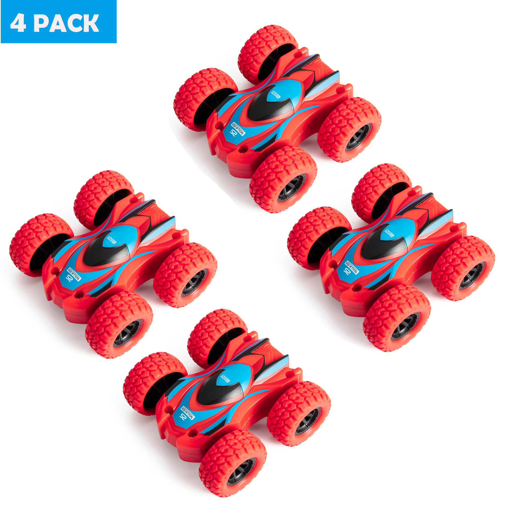 LELINTA Friction Powered Car Toys for Kids Birthday 360 Degree Rotation ...