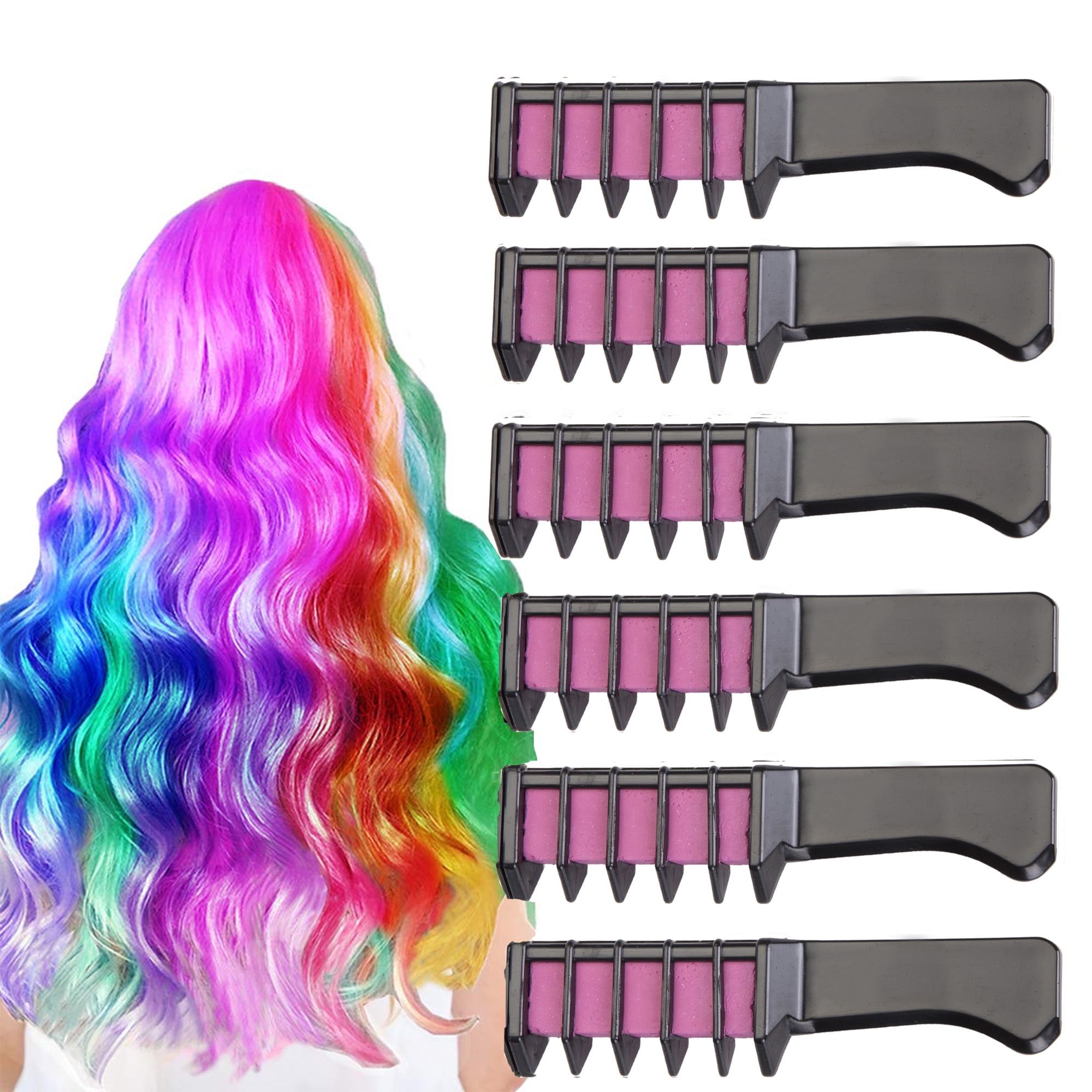LELINTA Hair Chalk for Girls, Kids Temporary Color Washable Hair Chalk ...