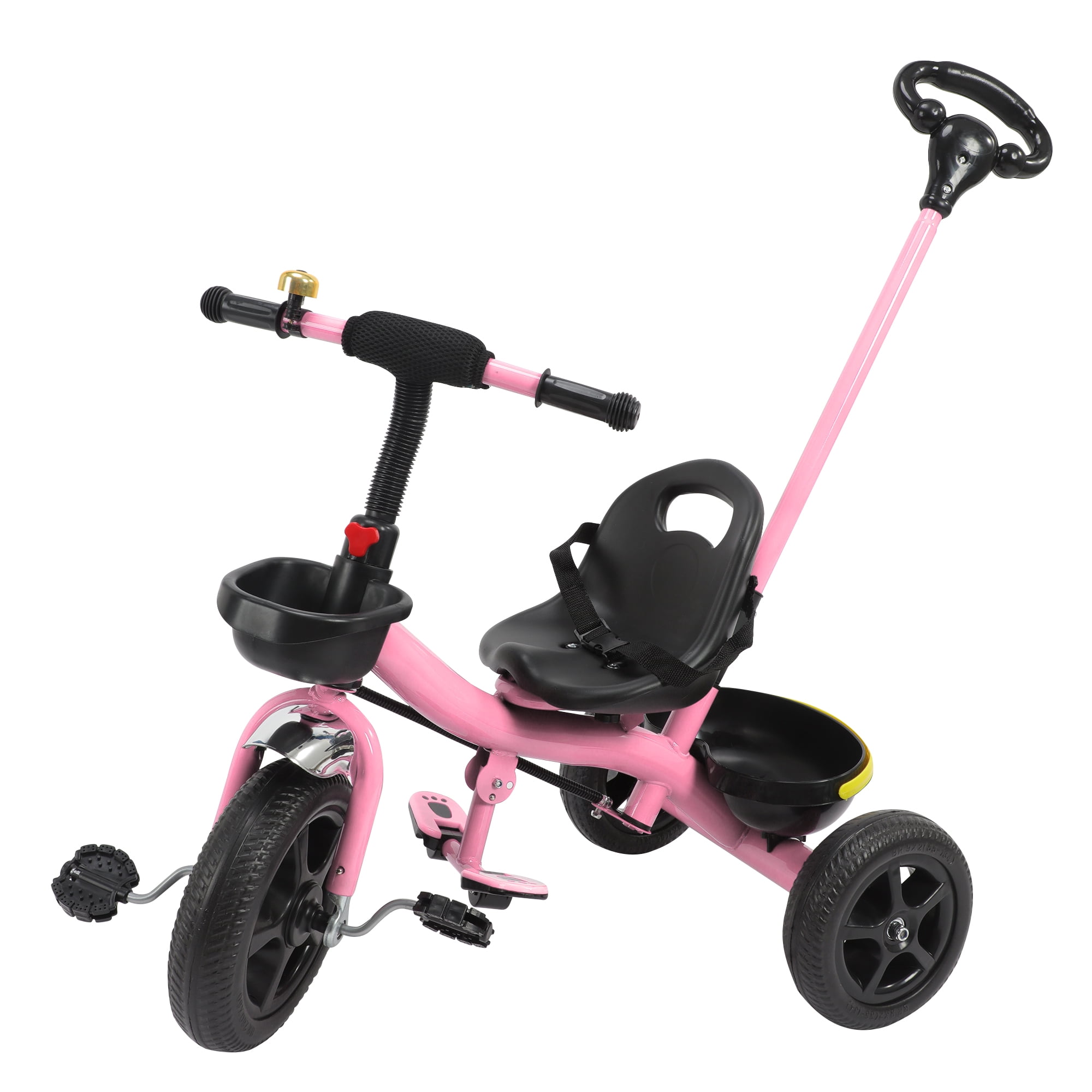 LELINTA Kids Tricycles with Push Handle & EVA Upgraded Training Wheels ...