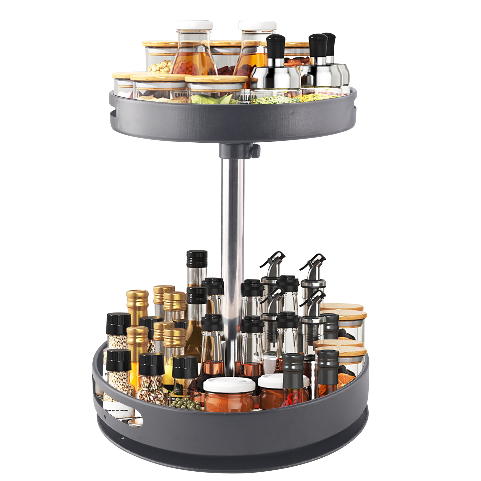 LELINTA Lazy Susans Turntable Spice Rack Organizer for Kitchen Cabinet ...