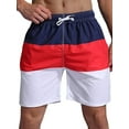 Lelinta Mens Big Extended Size Swim Trunks Mens Board Shorts And
