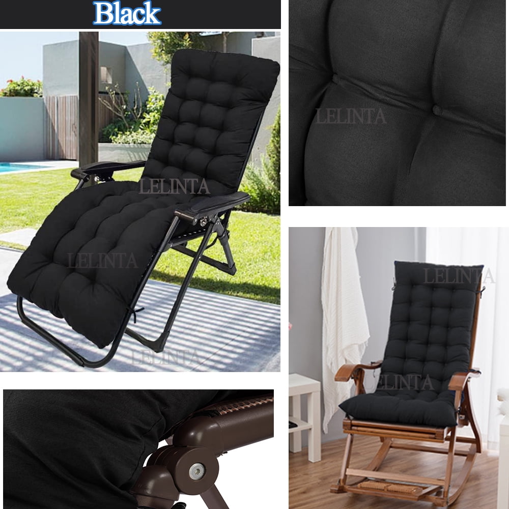 LELINTA Outdoor Lounge Chair Cushions, 47.2x18.9/61x18.9 inch Chaise ...