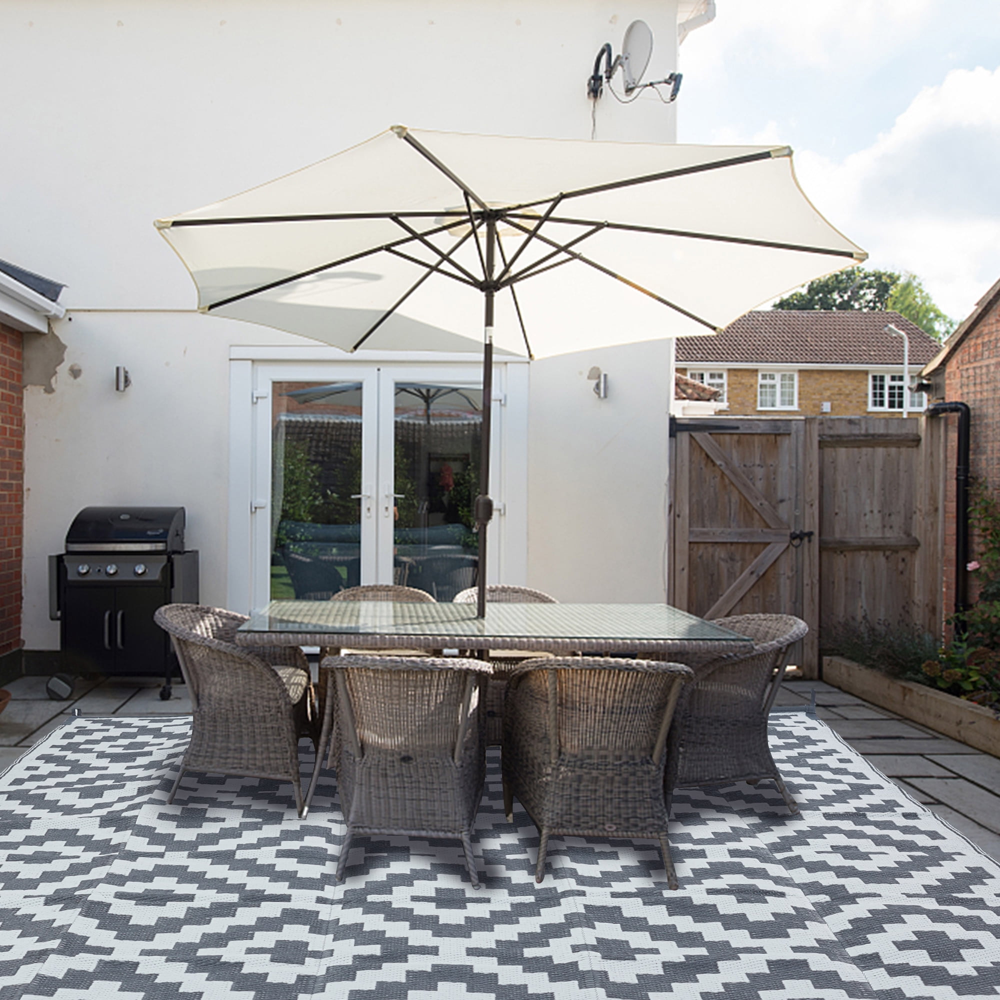 LELINTA Outdoor Rug - Portable Carpet 3.9x5.9 ft/4.9x7.8 ft/5.9x8.8 ...