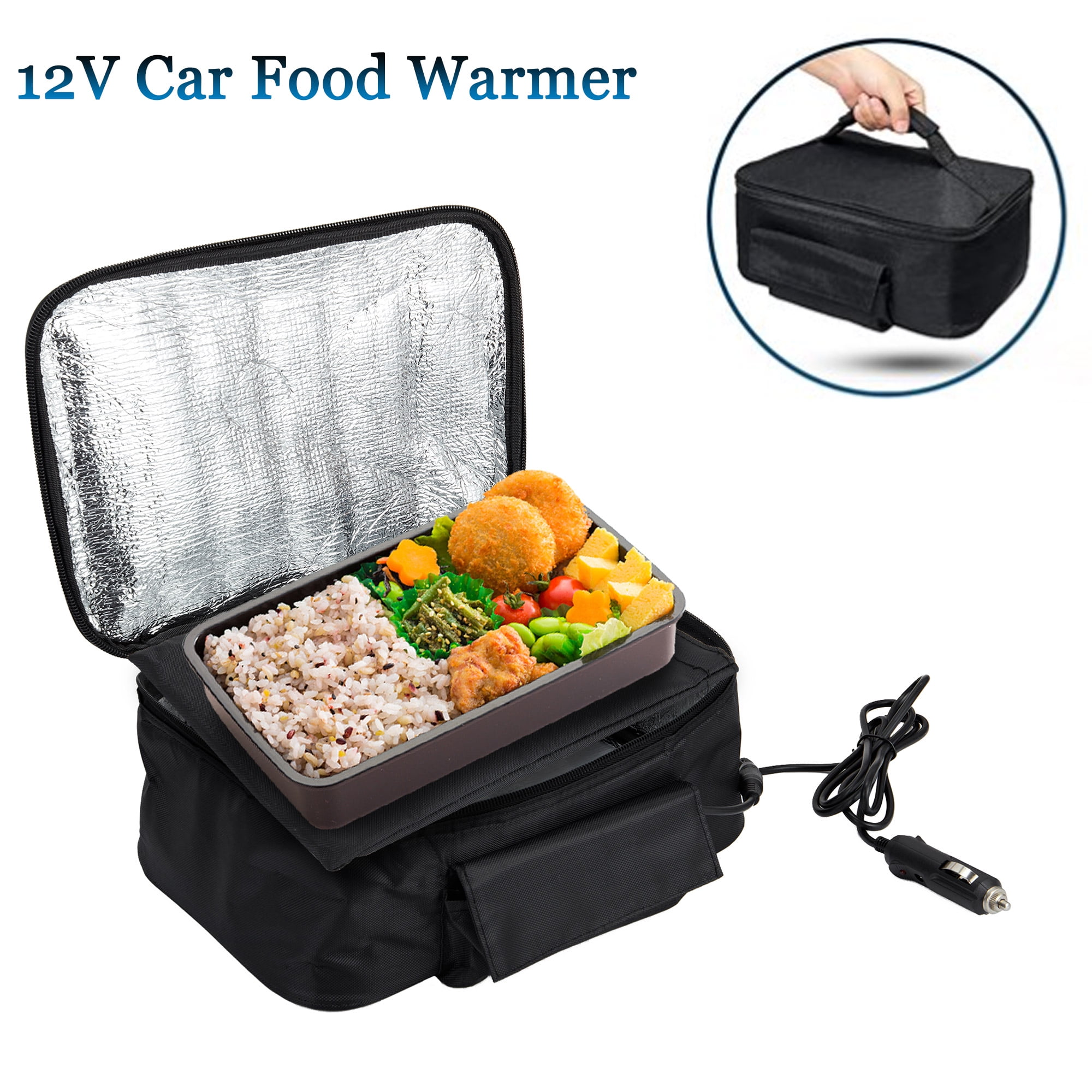 LELINTA Portable Oven 12V Car Food Warmer Lunch Box, Portable Microwave ...