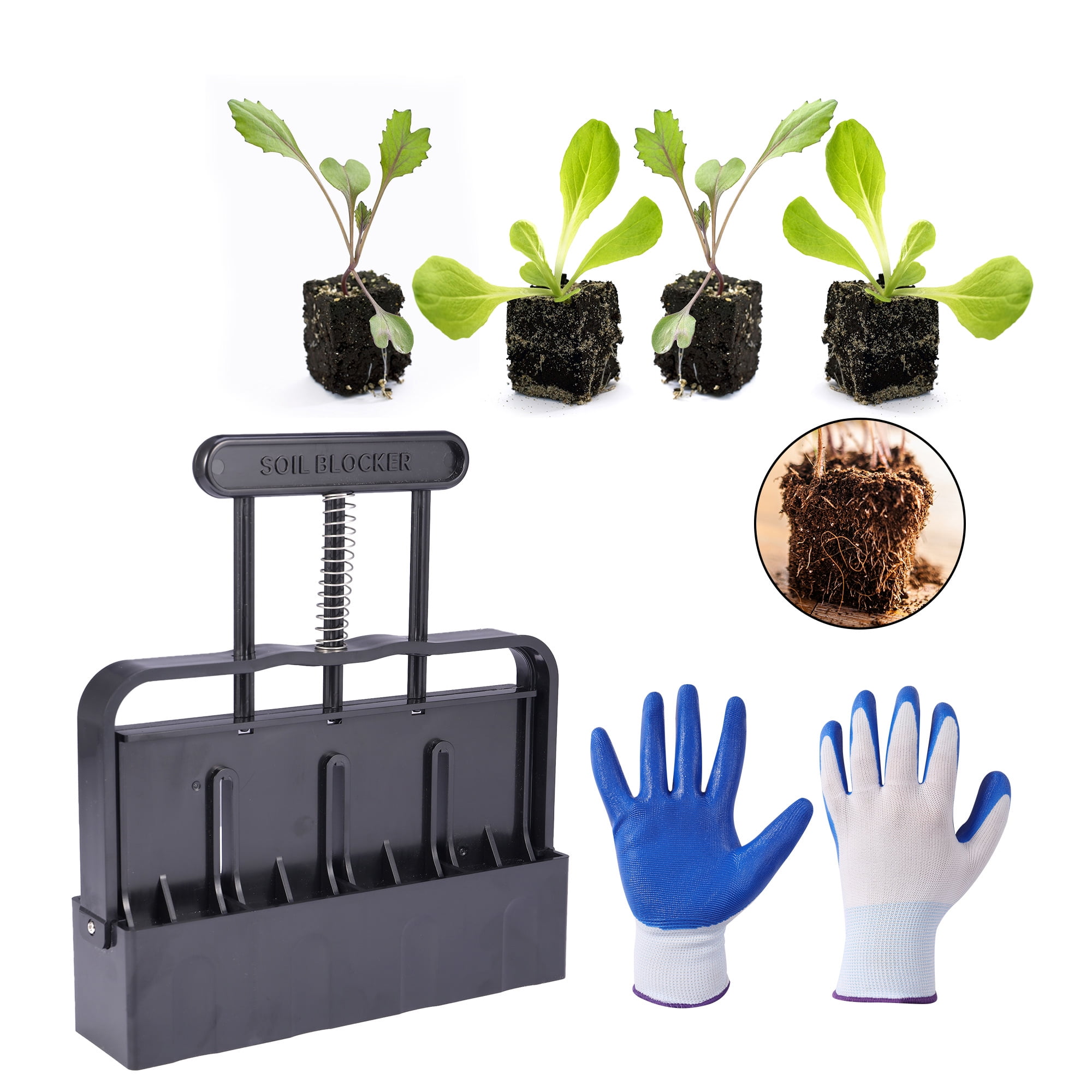 LELINTA Soil Blocker, Soil Block Maker 2 Inch Soil Blocking Tool for ...