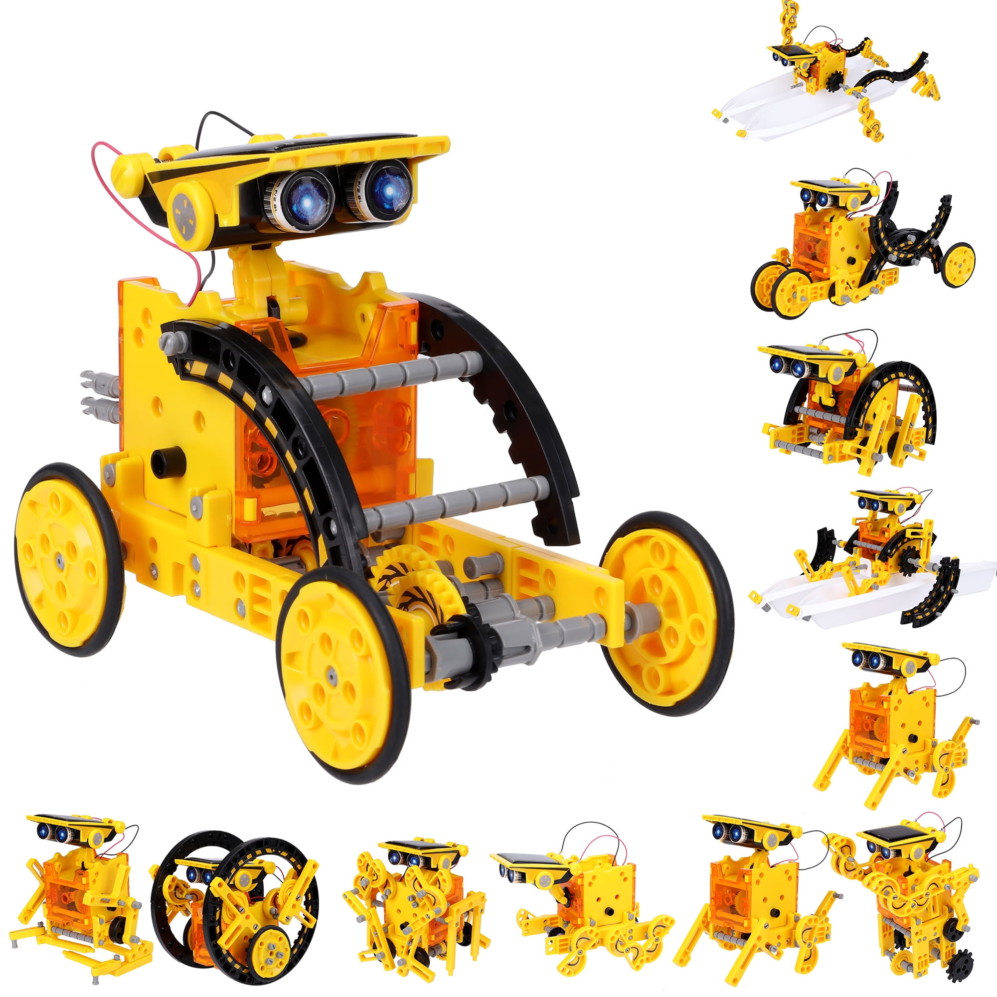 LELINTA Solar Robot Kits, STEM Robot Kit 12-in-1 Learning Science ...