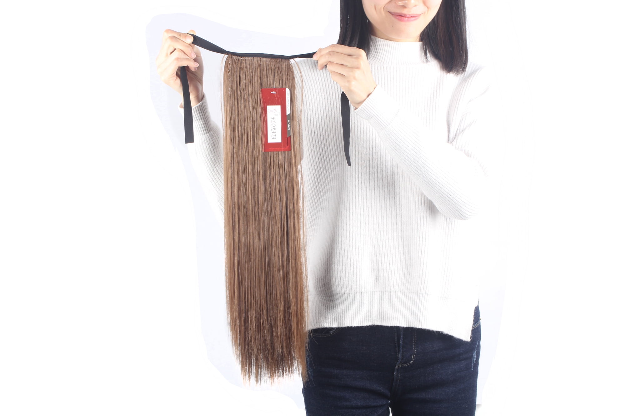 LELINTA Women 22" Straight Binding Tie up Ponytail Pony Tail Hair ...