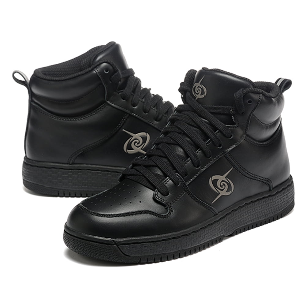 LELINTA Men's Women's Walking Sneakers Tennis Flat High-Top Lace-Up ...