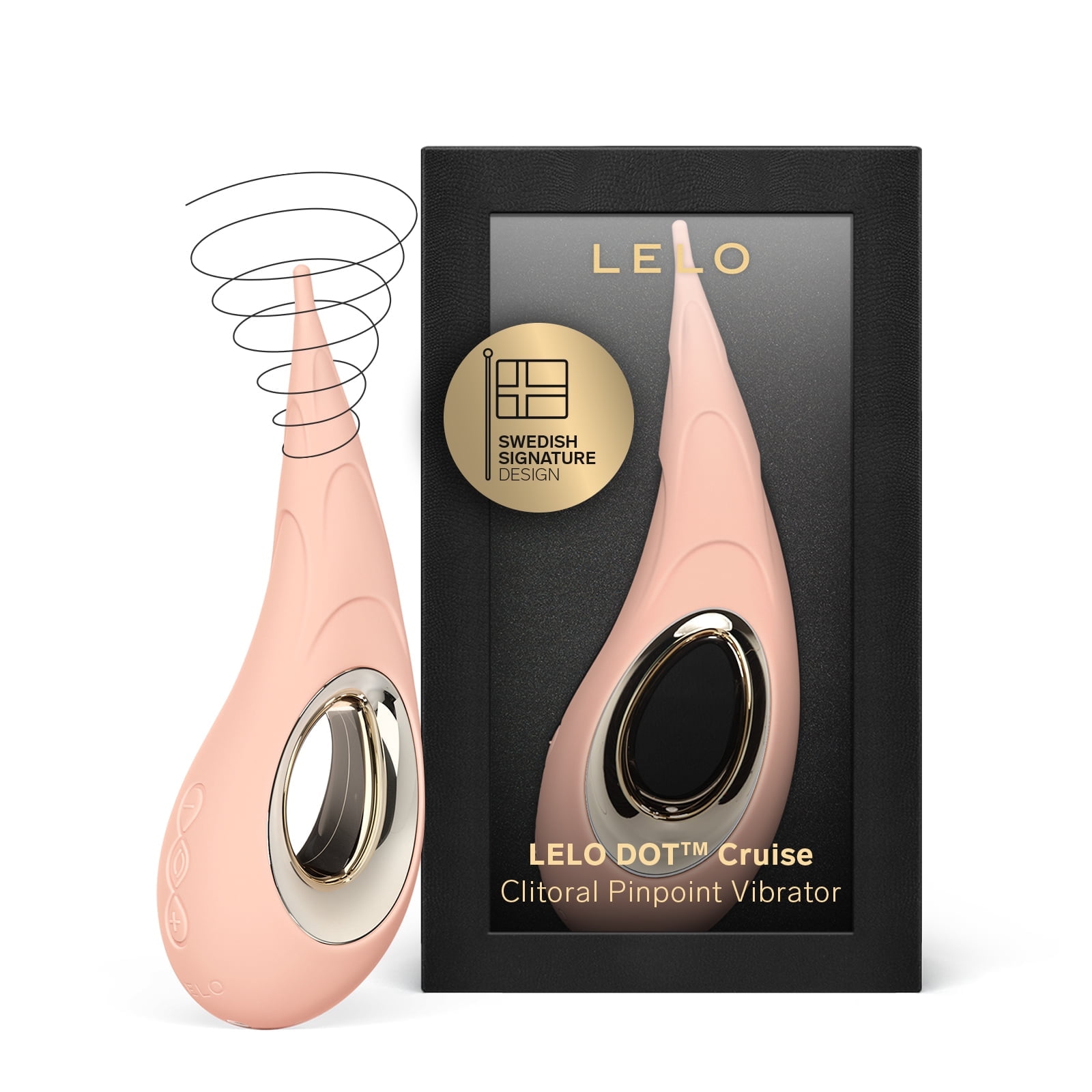LELO DOT Cruise Clitoral Pinpoint Vibrator 8 Modes Cruise Control For Women, Peach Please ...