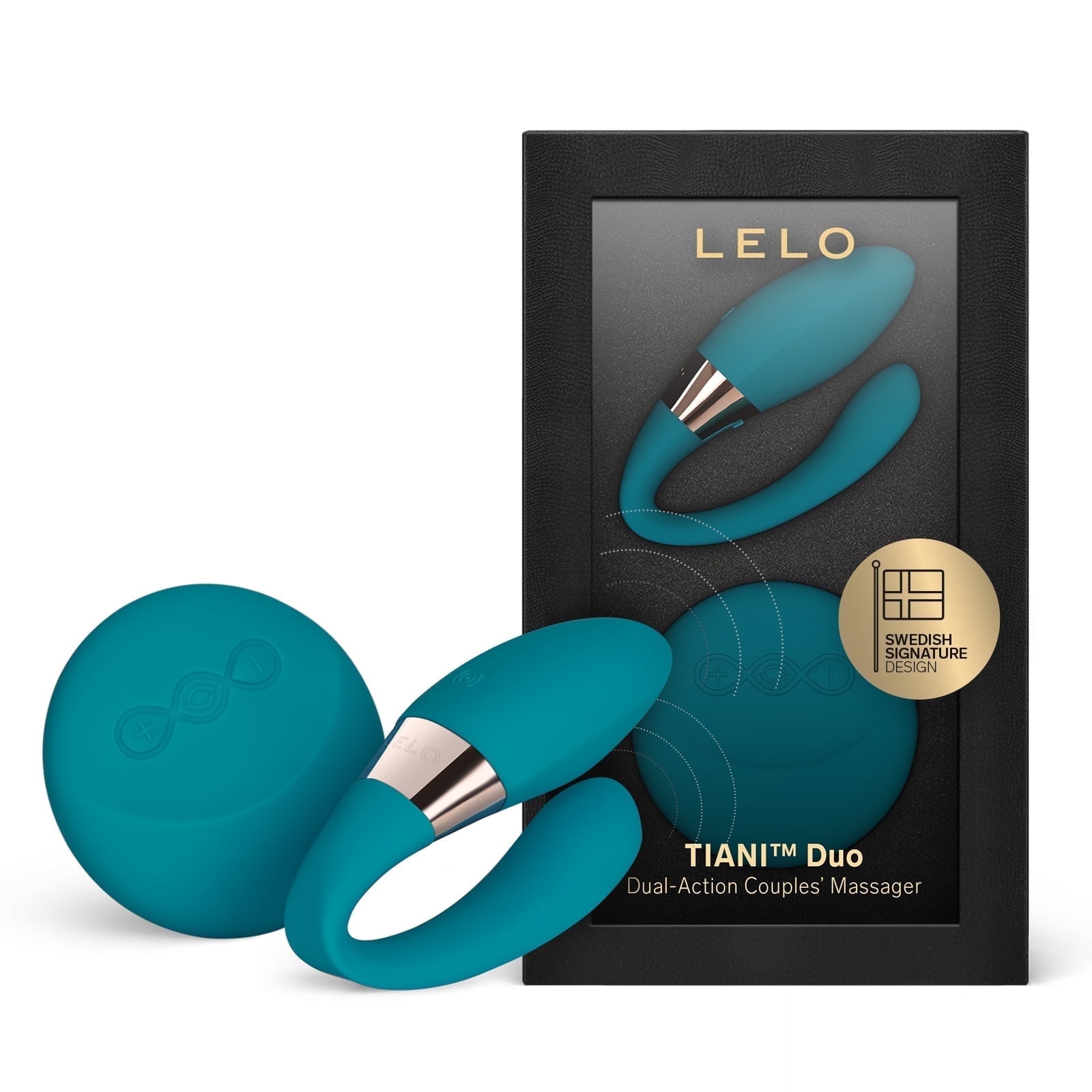 LELO TIANI Duo Couples Vibrator with Remote Control and Wave Motion Technology, Ocean Blue ...